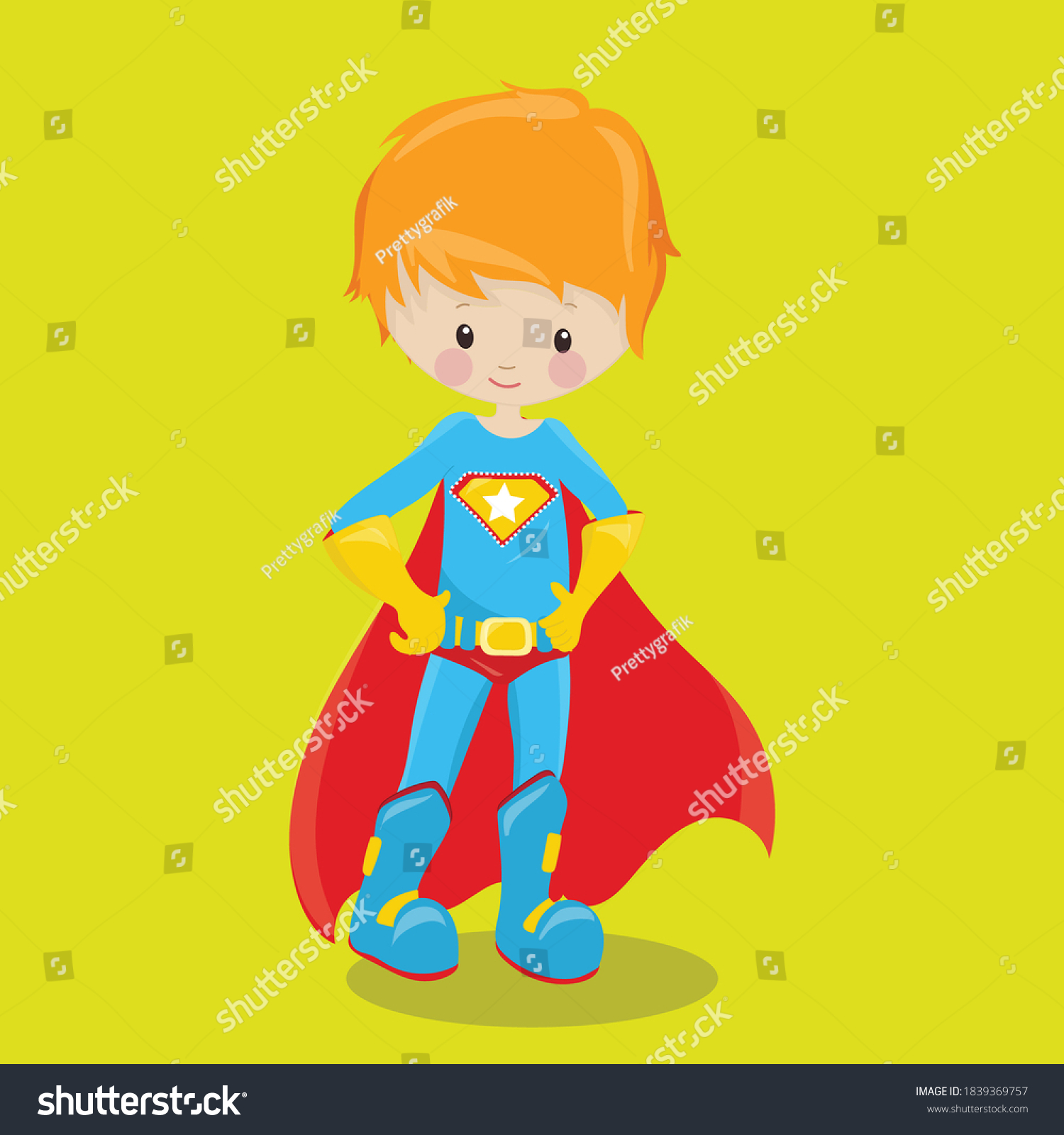 Super Hero Boy Design Vector Illustration Stock Vector (Royalty Free ...