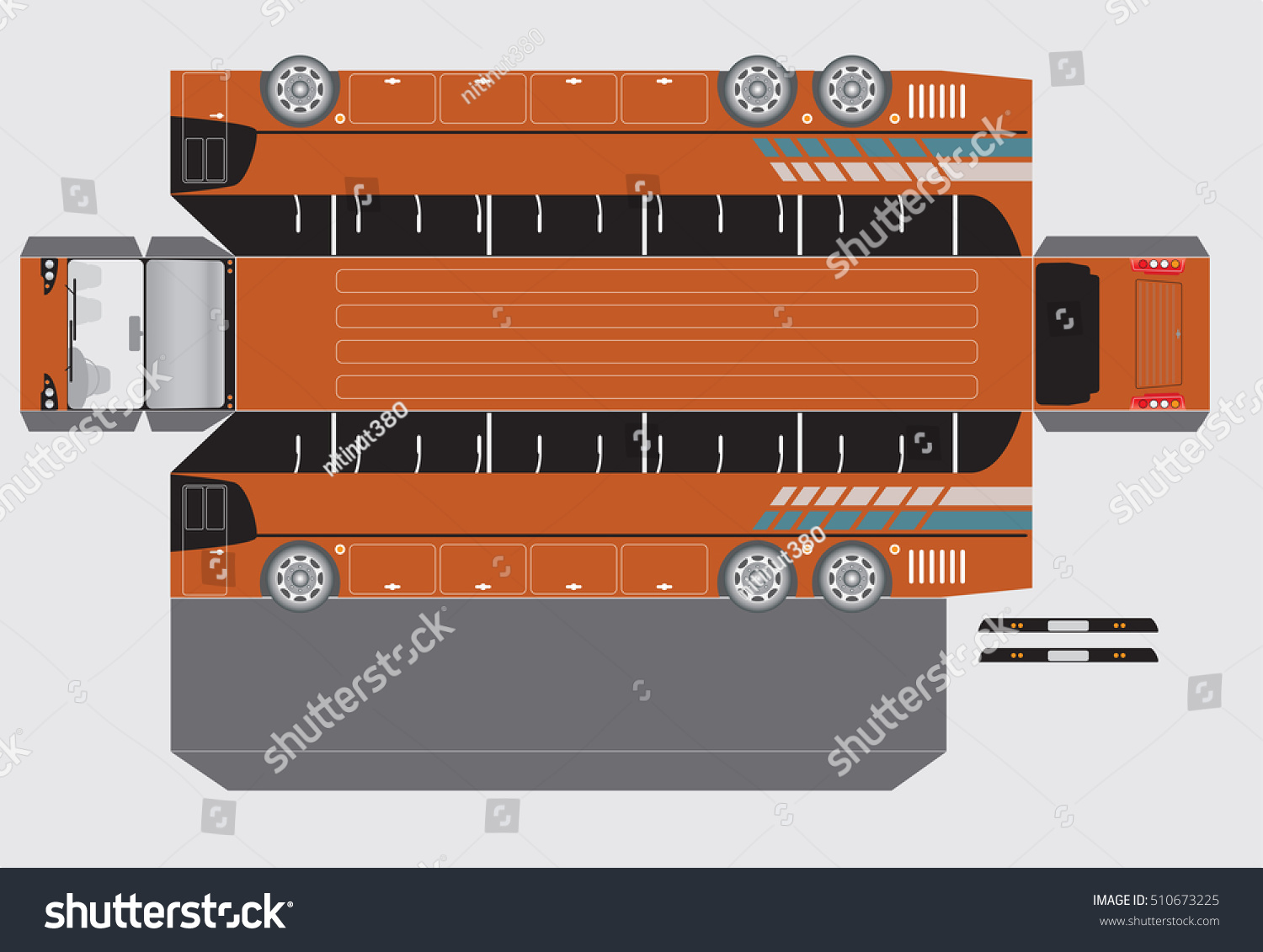 Super Long 15 Meter Paper Bus: เวกเตอร์สต็อก (ปลอดค่าลิขสิทธิ์ ...