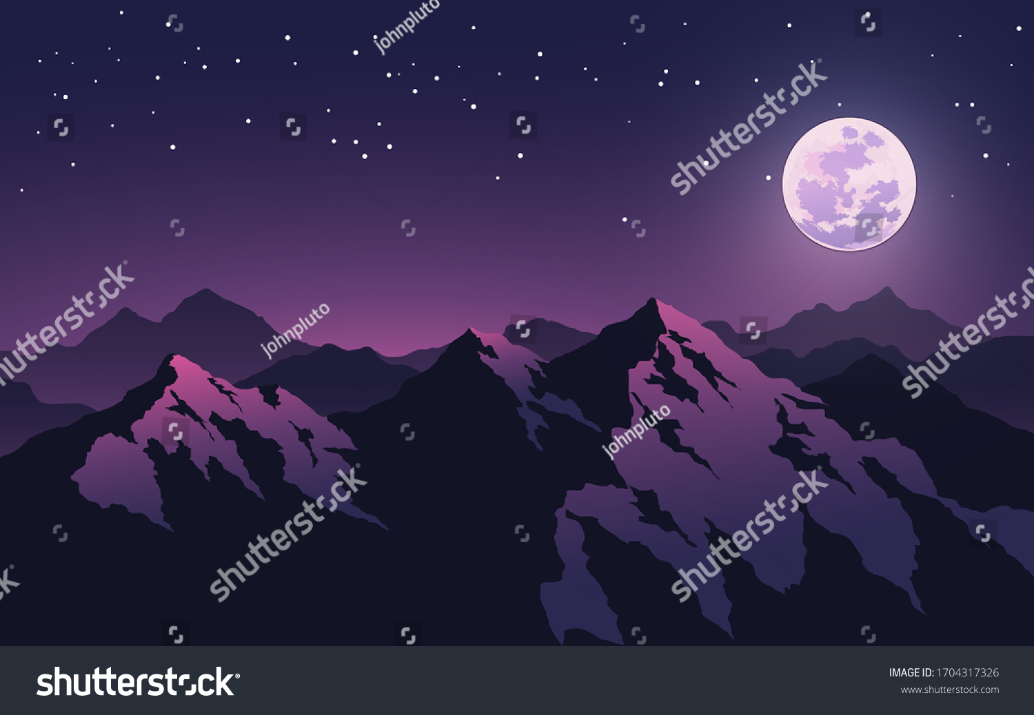 25,268 Full moon mountains Images, Stock Photos & Vectors | Shutterstock