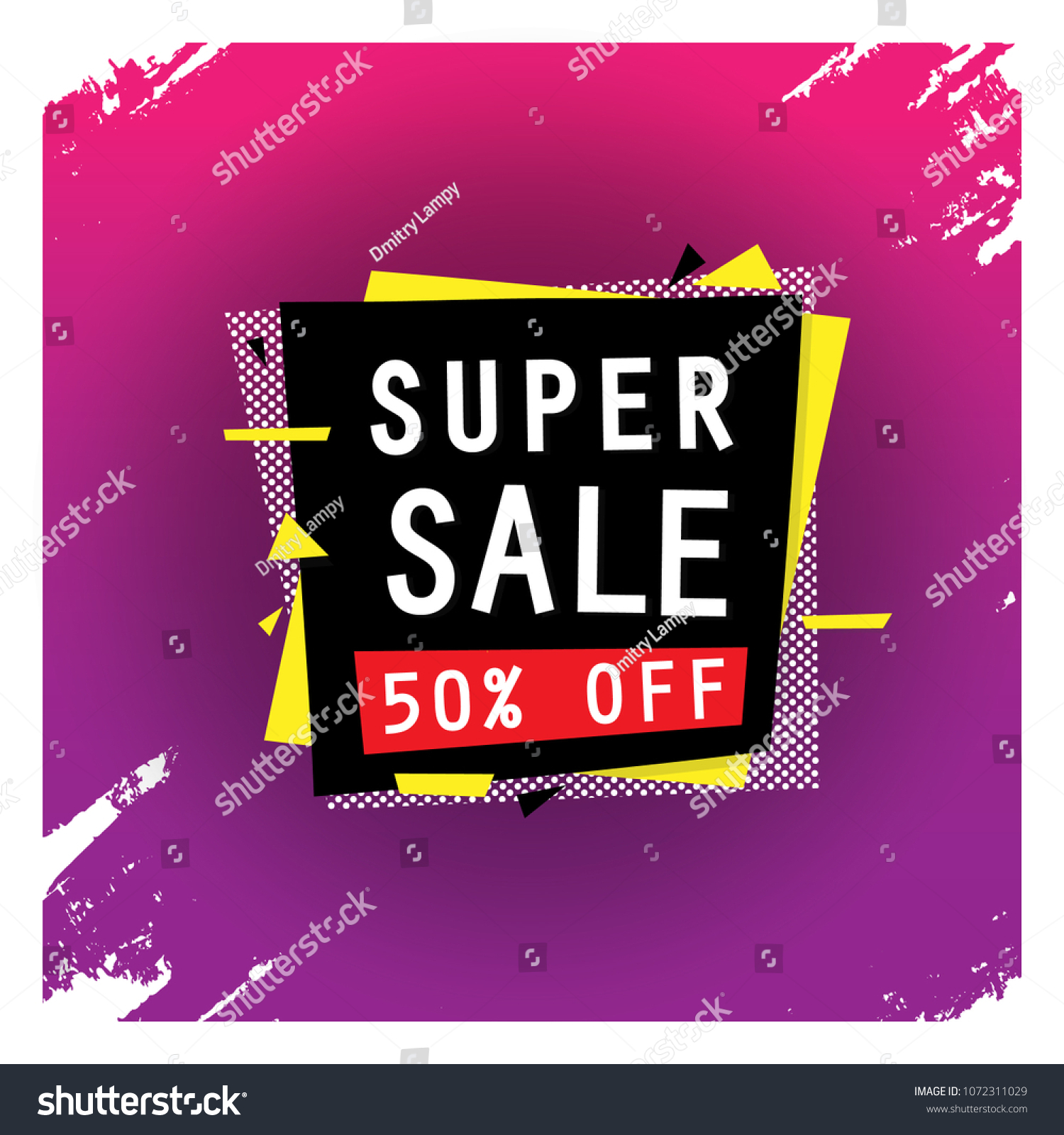Super Sale Banner Designvector Illustration Stock Vector Royalty Free