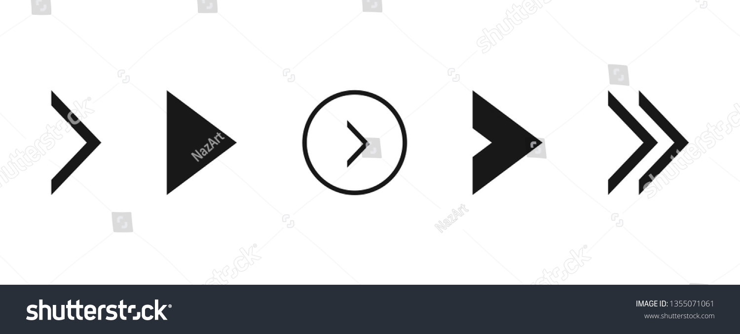 Super Set Different Arrows Mark Flat Stock Vector (Royalty Free ...