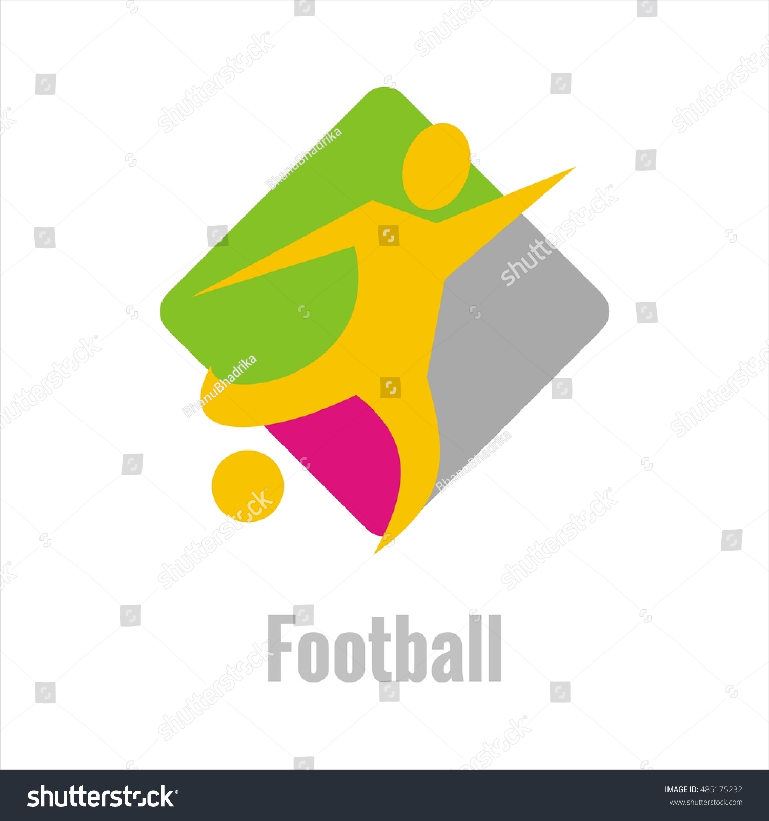 Super Soccer Logo Template Stock Vector (Royalty Free) 485175232