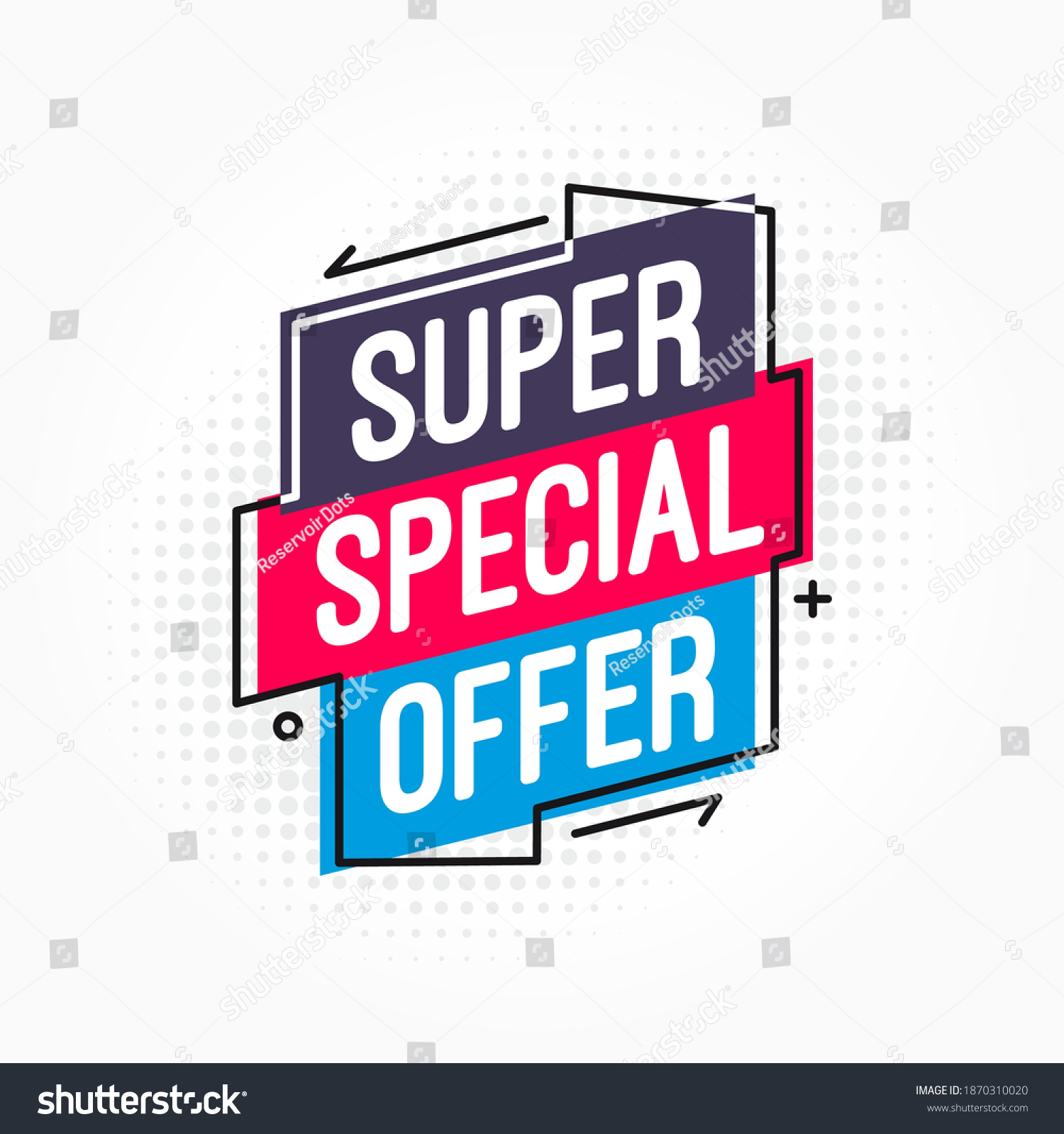 Super Special Offer Shopping Vector Label Stock Vector (Royalty Free ...