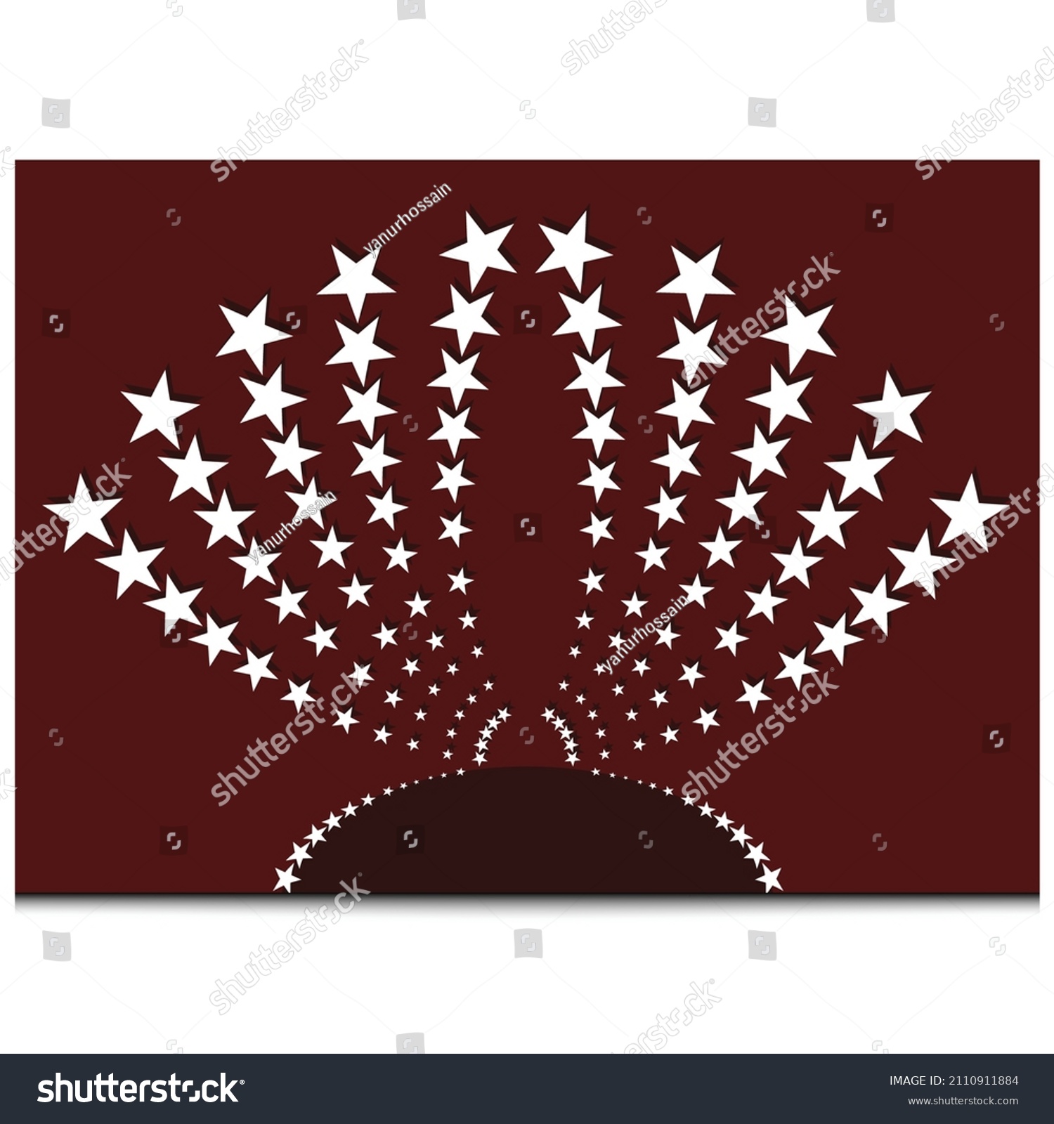 Super Star Background Design This Design Stock Vector (Royalty Free ...