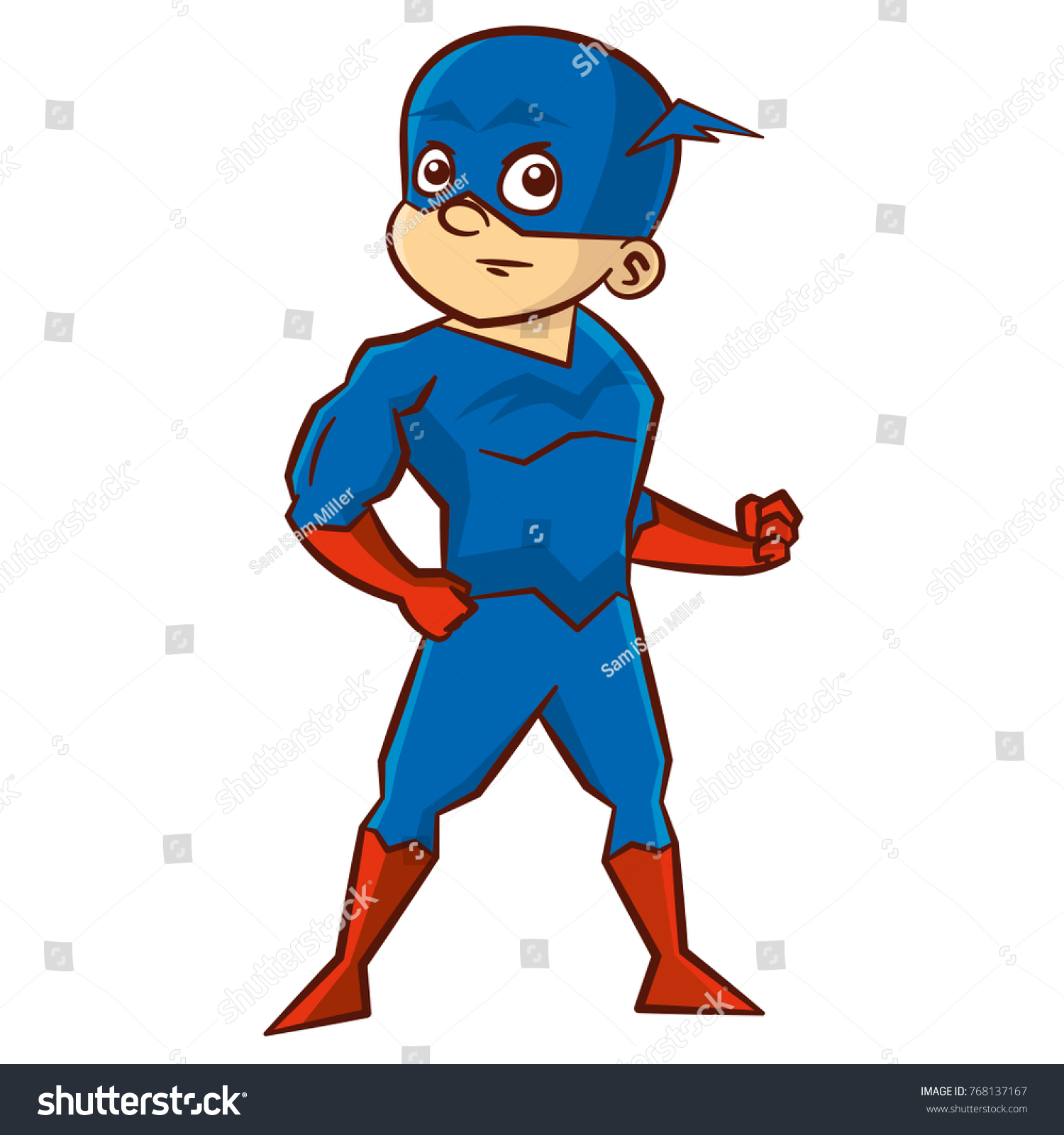 Superhero Boy Cartoon Character: Vector có sẵn (miễn phí bản quyền ...
