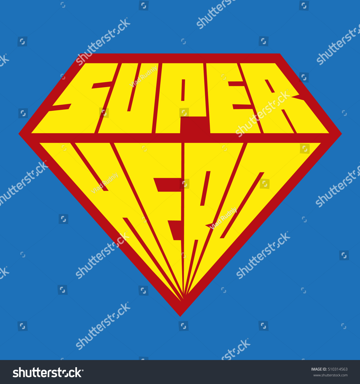 Superhero Icon Superhero Logo Stock Vector (Royalty Free) 510314563 ...