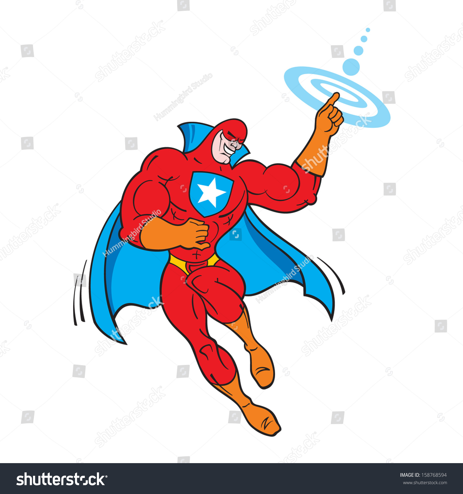 Superhero Mascot Vector 6: vector de stock (libre de regalías ...