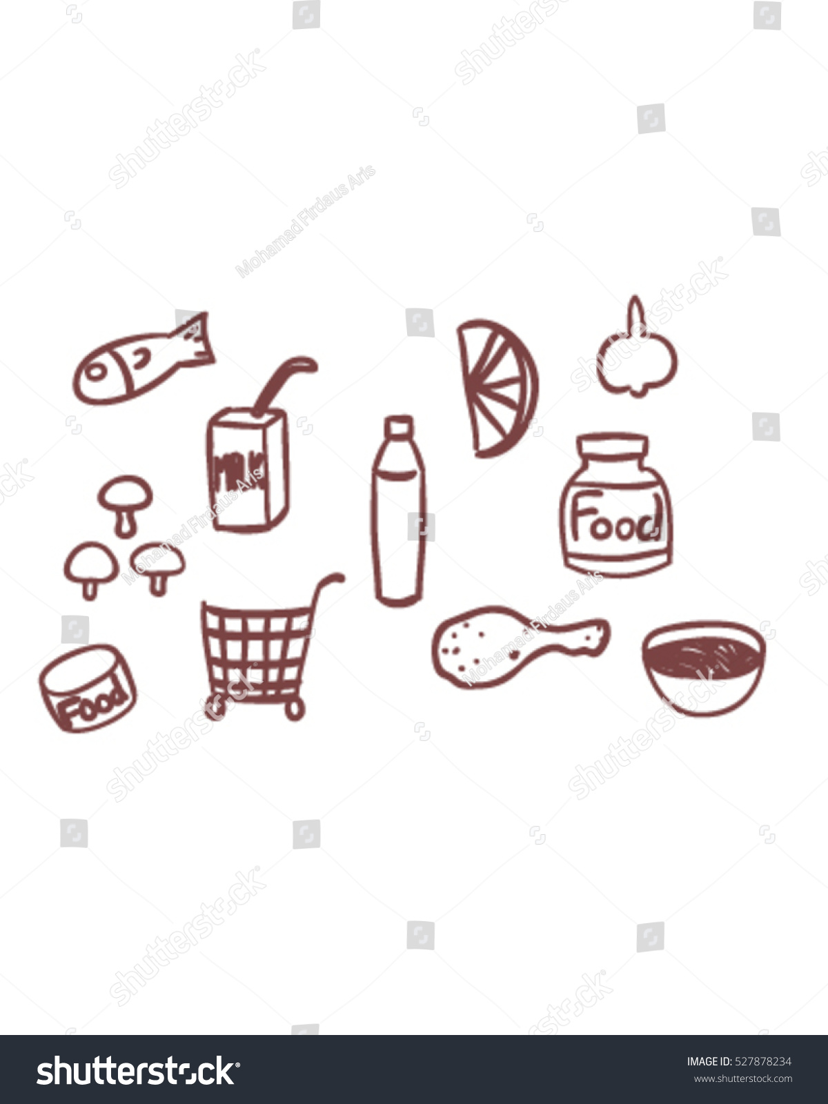 Supermarket Foods Doodle Art Stock Vector (Royalty Free) 527878234 ... Supermarket Foods Doodle Art Stock Vector (Royalty Free) 527878234 ...