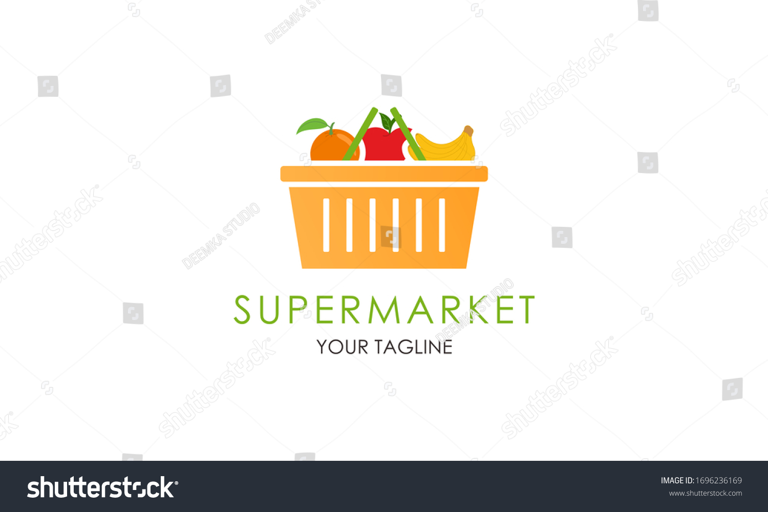 Supermarket Logo Template Design Vector Stock Vector (Royalty Free ...