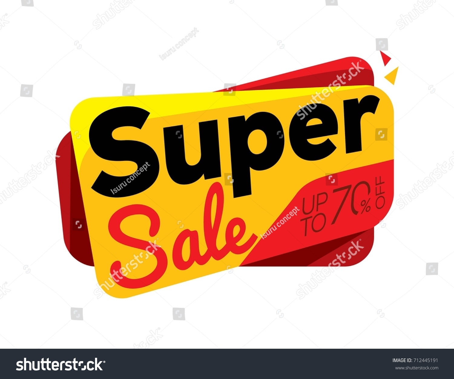 Supper Sale Tag Design Vector Format Stock Vector (Royalty Free) 712445191