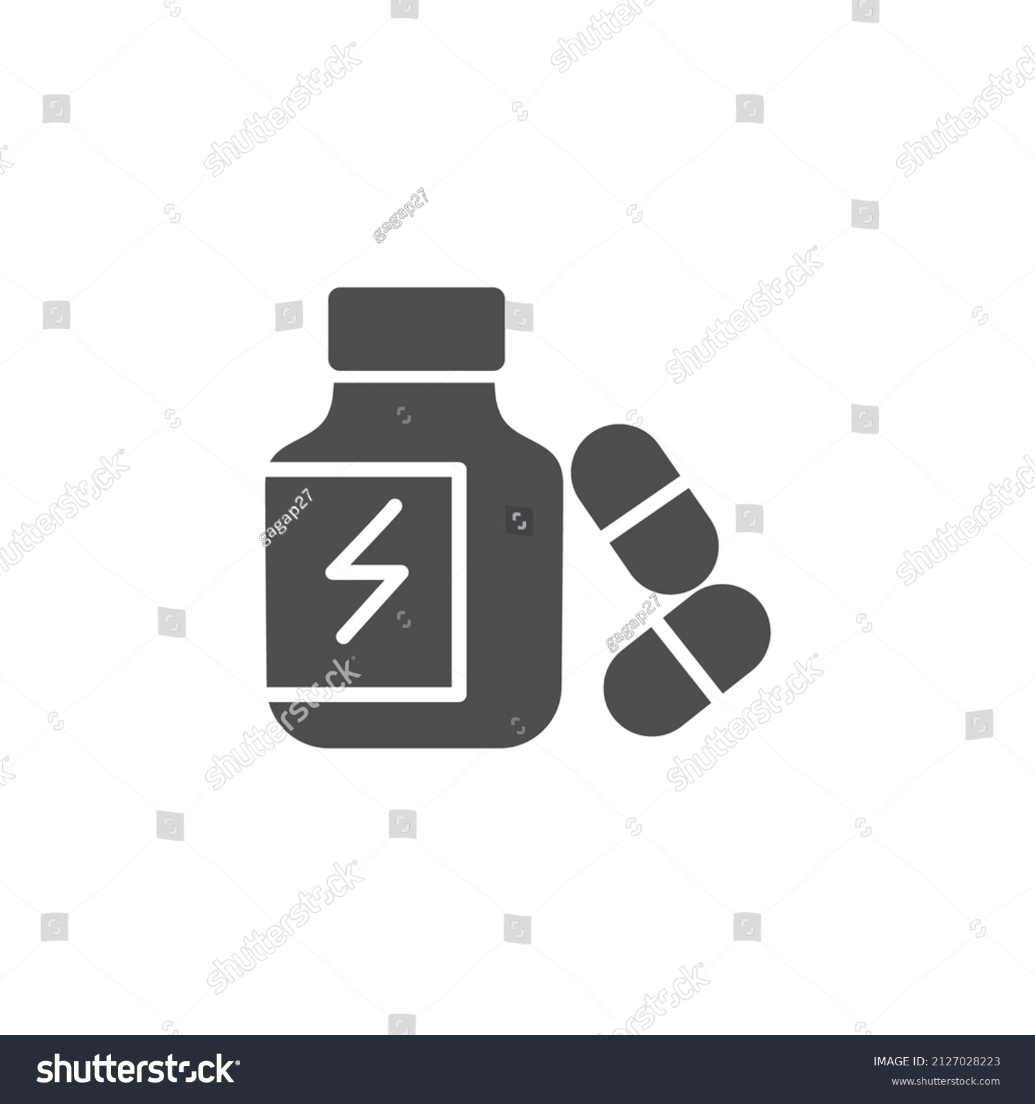Supplements Icons Symbol Vector Elements Infographic Stock Vector ...