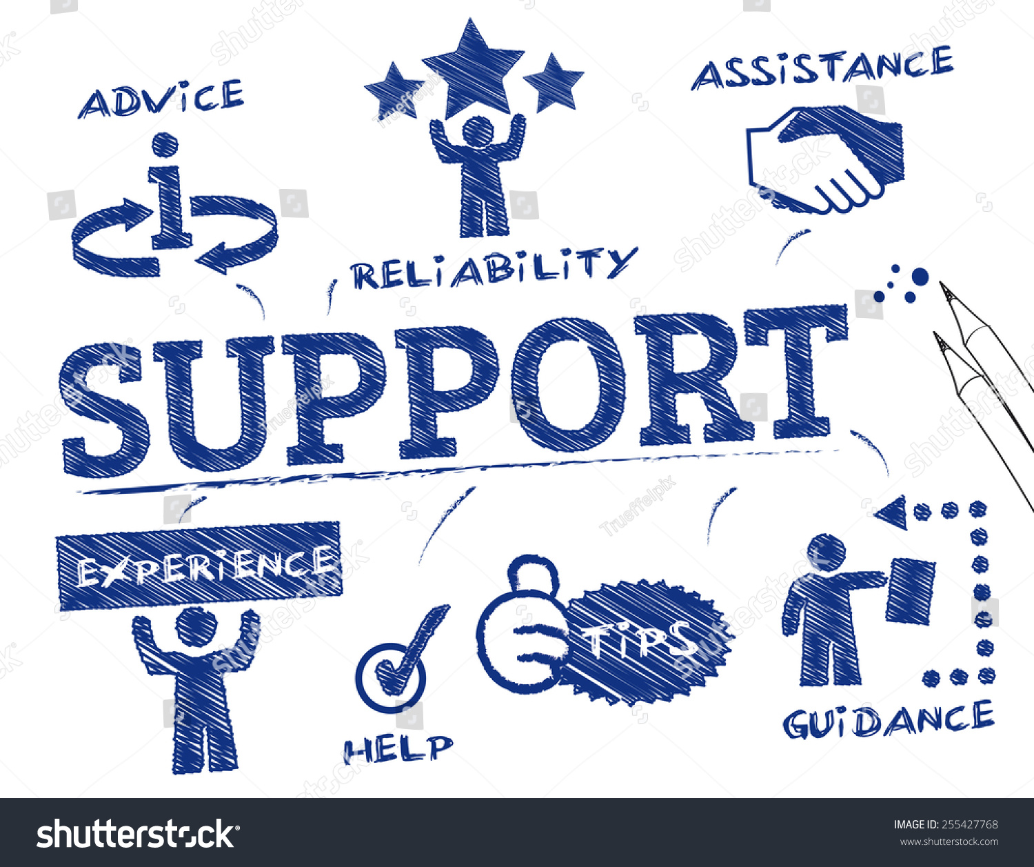 Support Chart Keywords Icons: เวกเตอร์สต็อก (ปลอดค่าลิขสิทธิ์) 255427768