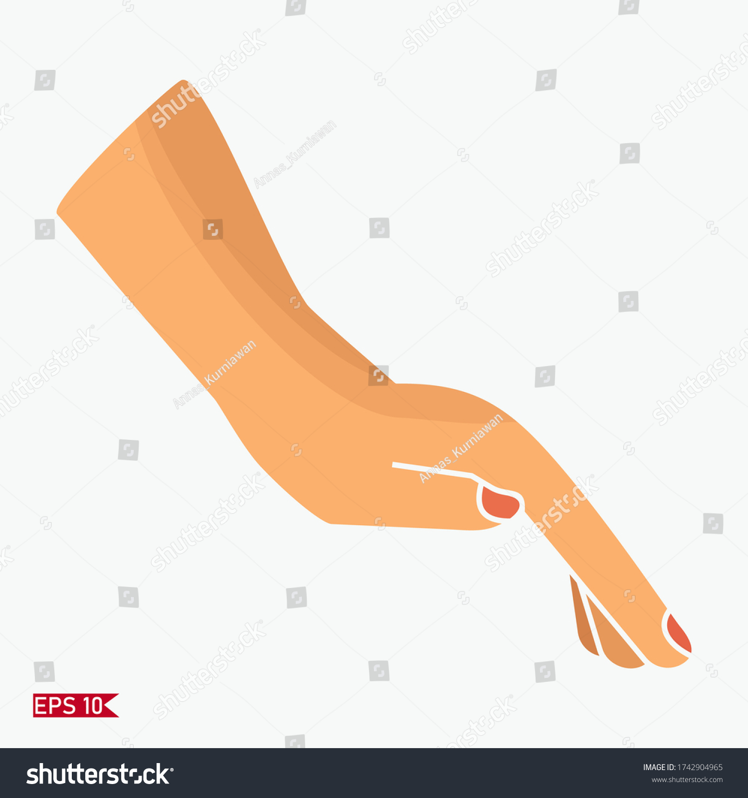 Support Gestures Hand Gestures Hand Vector Stock Vector (Royalty Free ...