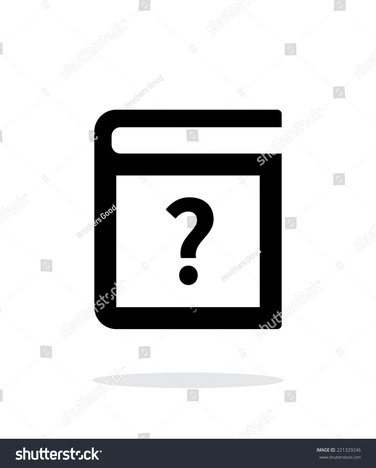 Support Icon On White Background Vector Stock Vector (Royalty Free ...