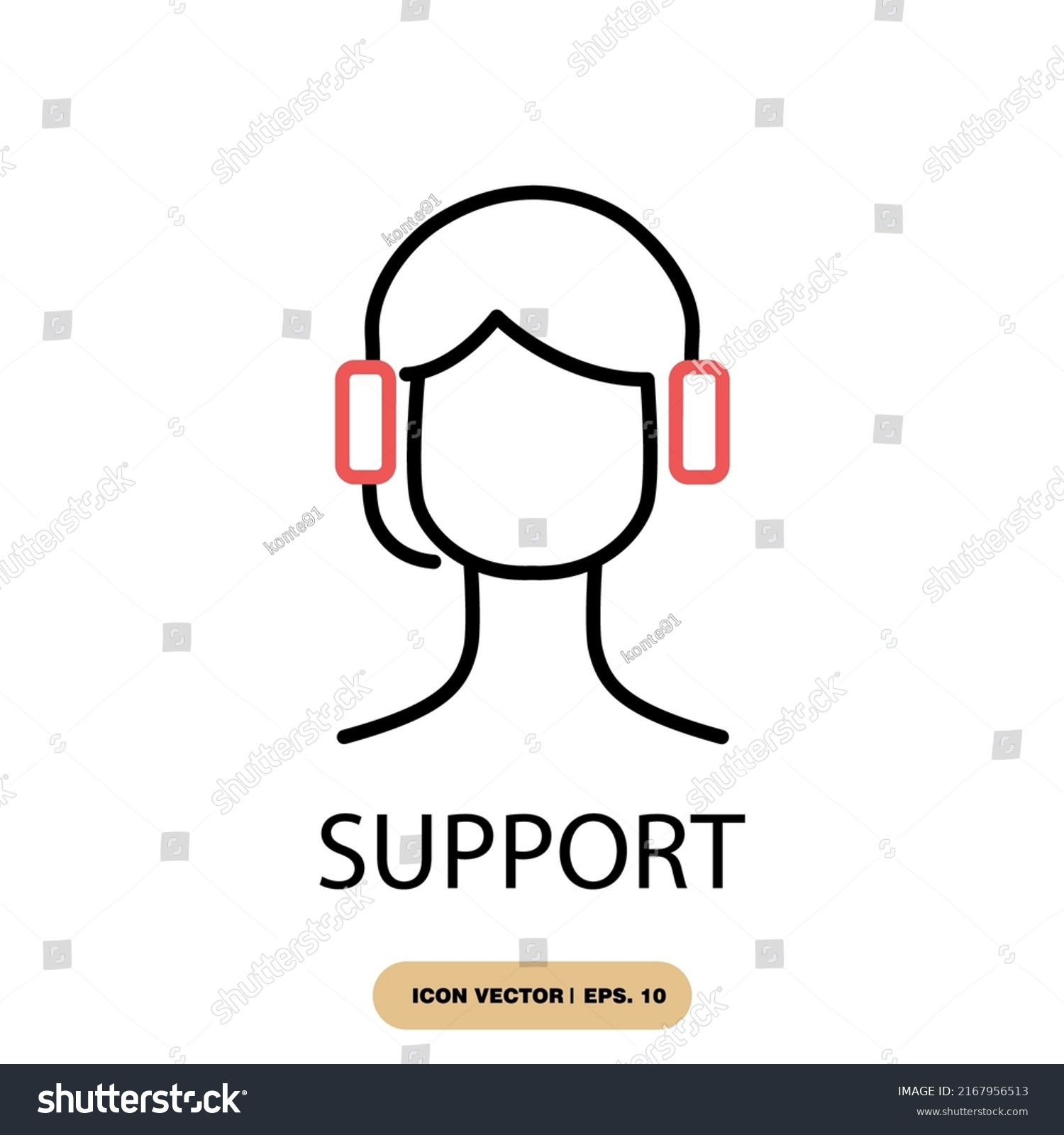 Support Icons Symbol Vector Elements Infographic Stock Vector (Royalty ...