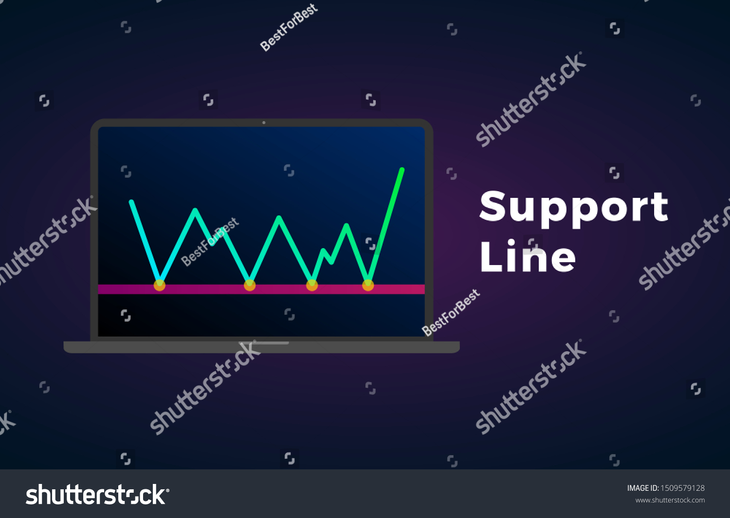 Support Level Line Flat Icon Chart Stock Vector (Royalty Free ... Support Level Line Flat Icon Chart Stock Vector (Royalty Free ...
