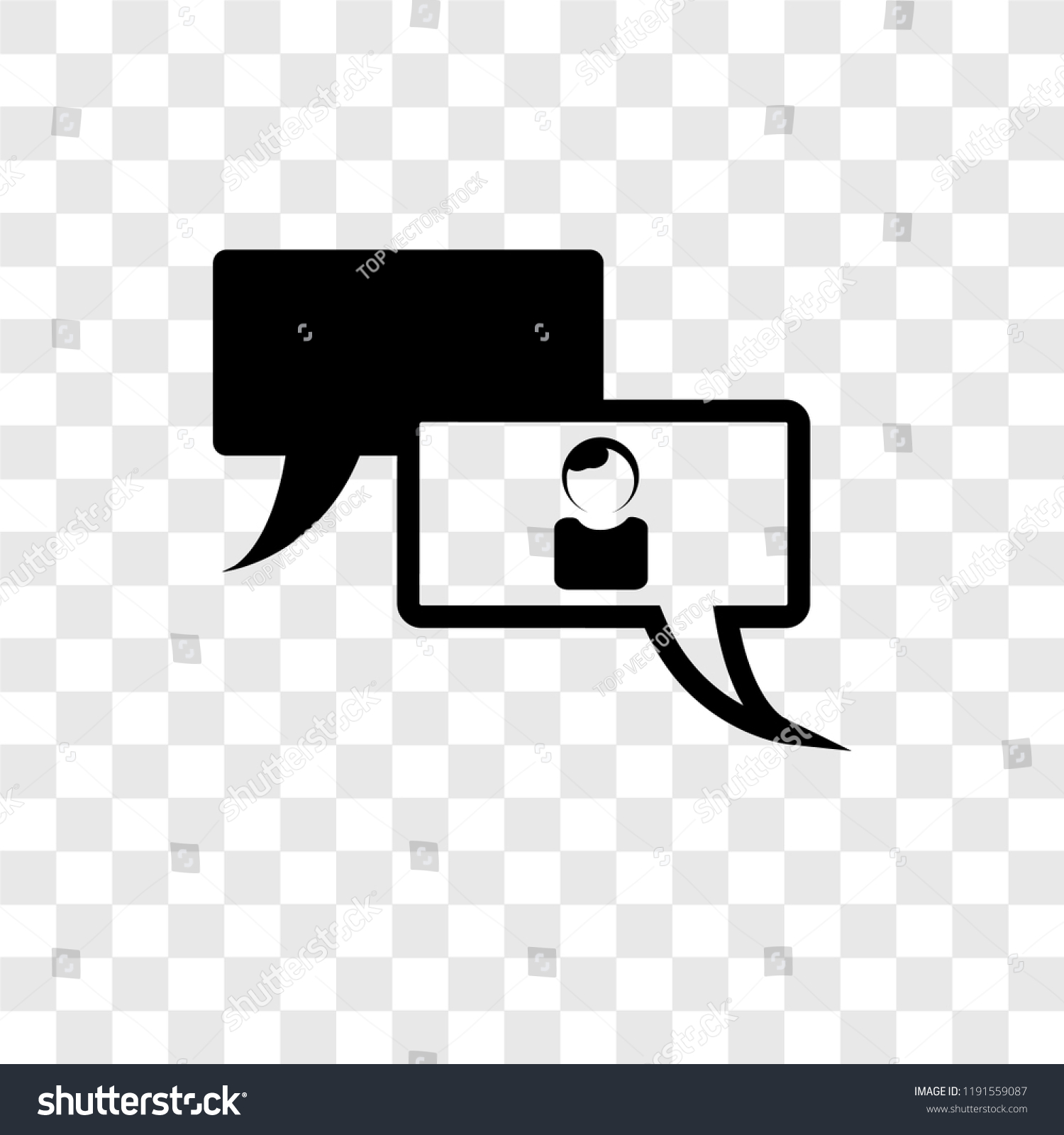 Support Vector Icon Isolated On Transparent Stock Vector (Royalty Free ...