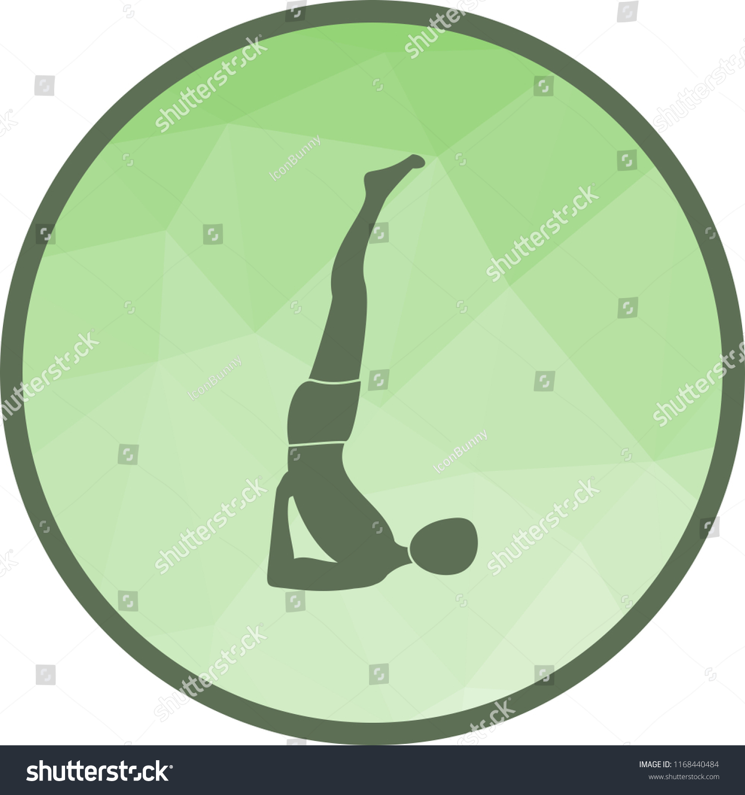 Supported Shoulderstand Icon Stock Vector (Royalty Free) 1168440484 ...