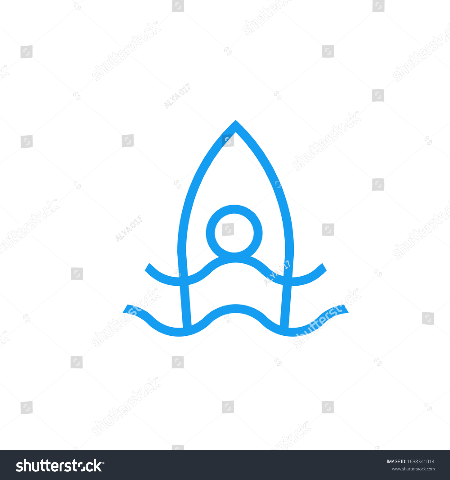 Surfing Logo Design Simple Modern Stock Vector (Royalty Free ...