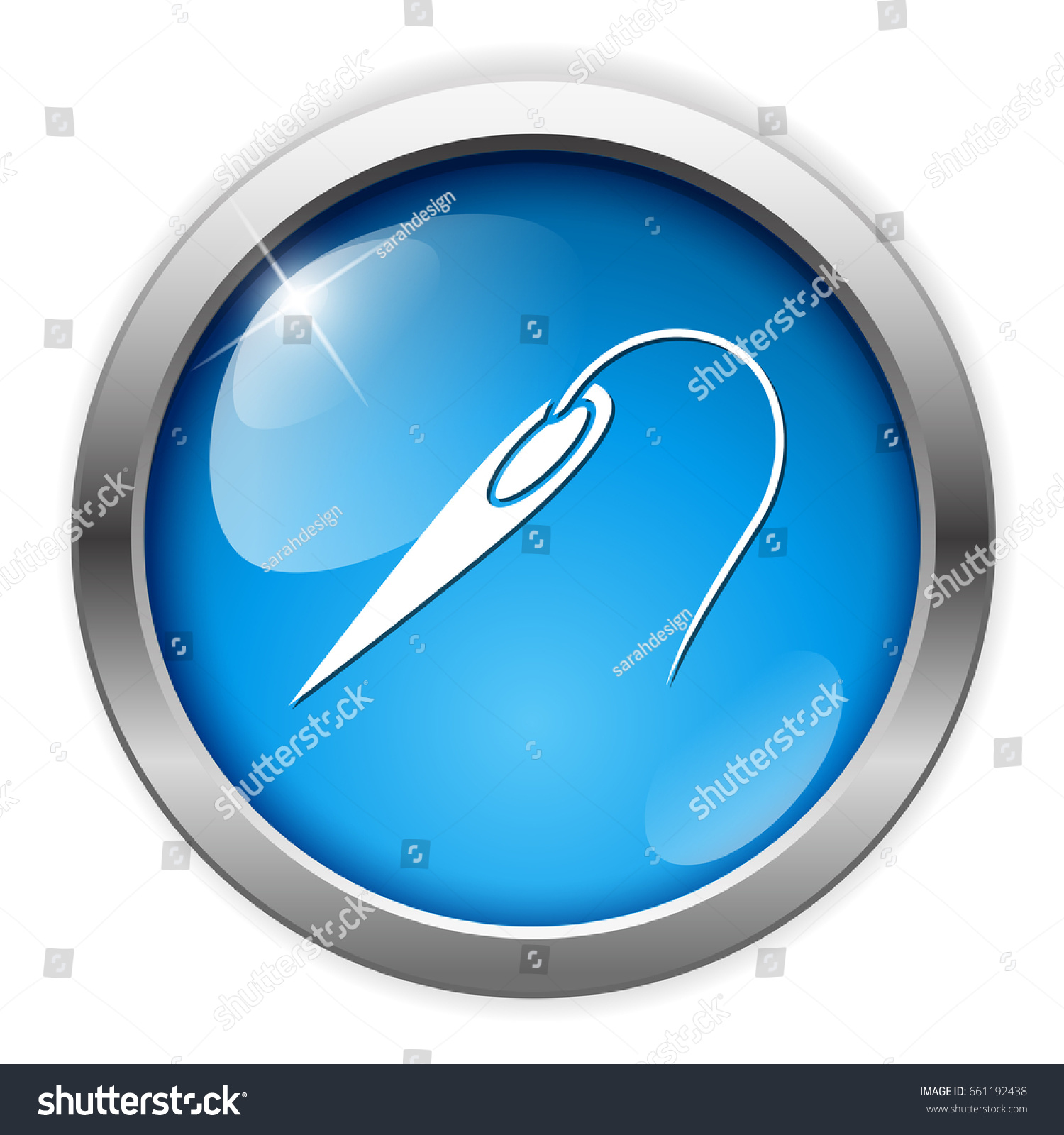 Surgery Needle Icon Stock Vector (Royalty Free) 661192438 | Shutterstock