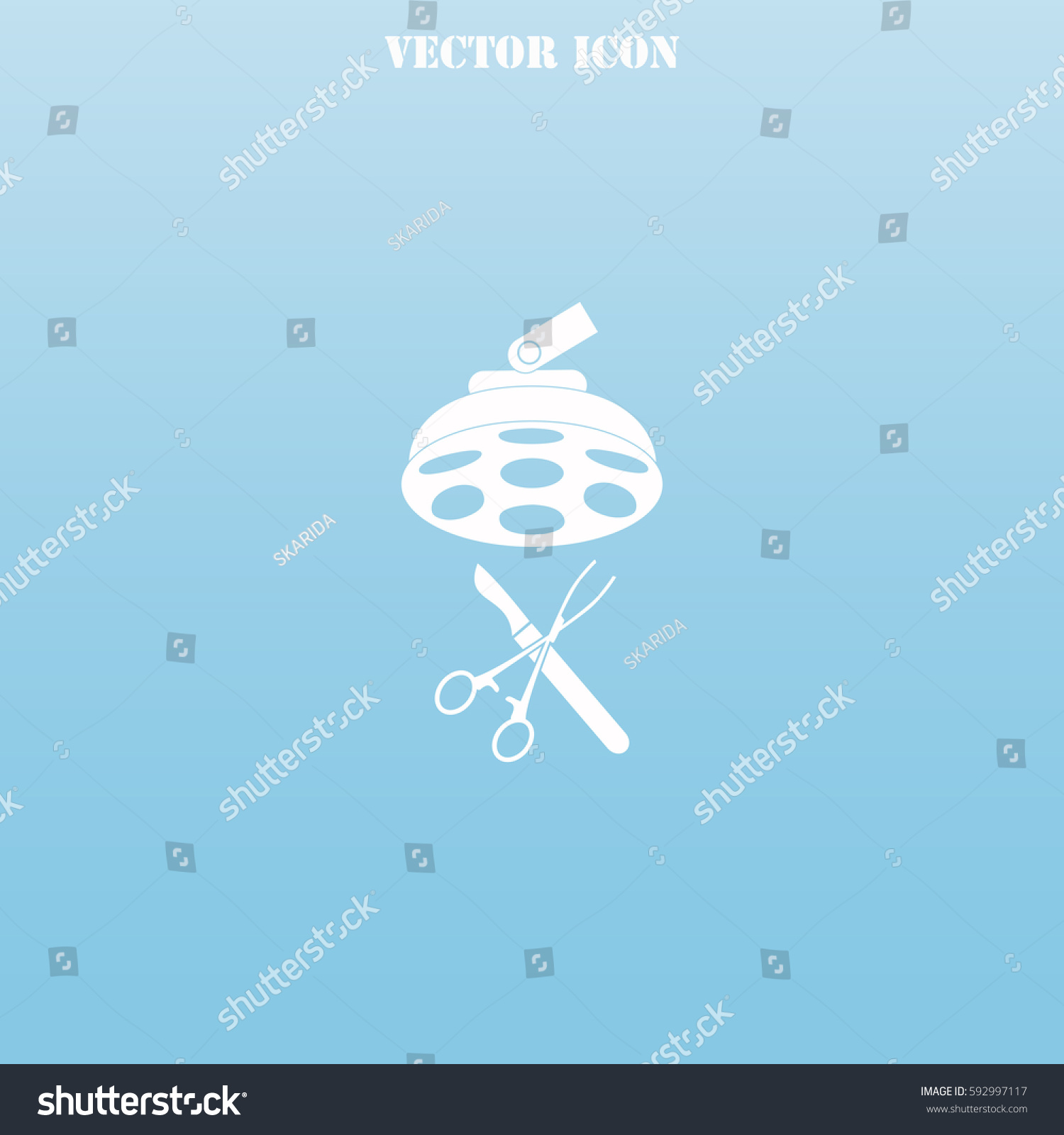 Surgical Instruments Vector Icon Stock Vector (Royalty Free) 592997117 ...