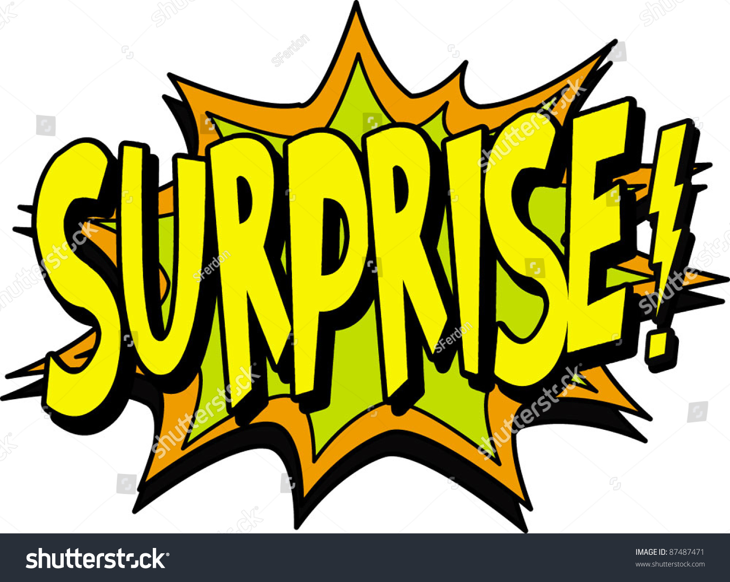 Surprise Stock Vector (Royalty Free) 87487471 - Shutterstock