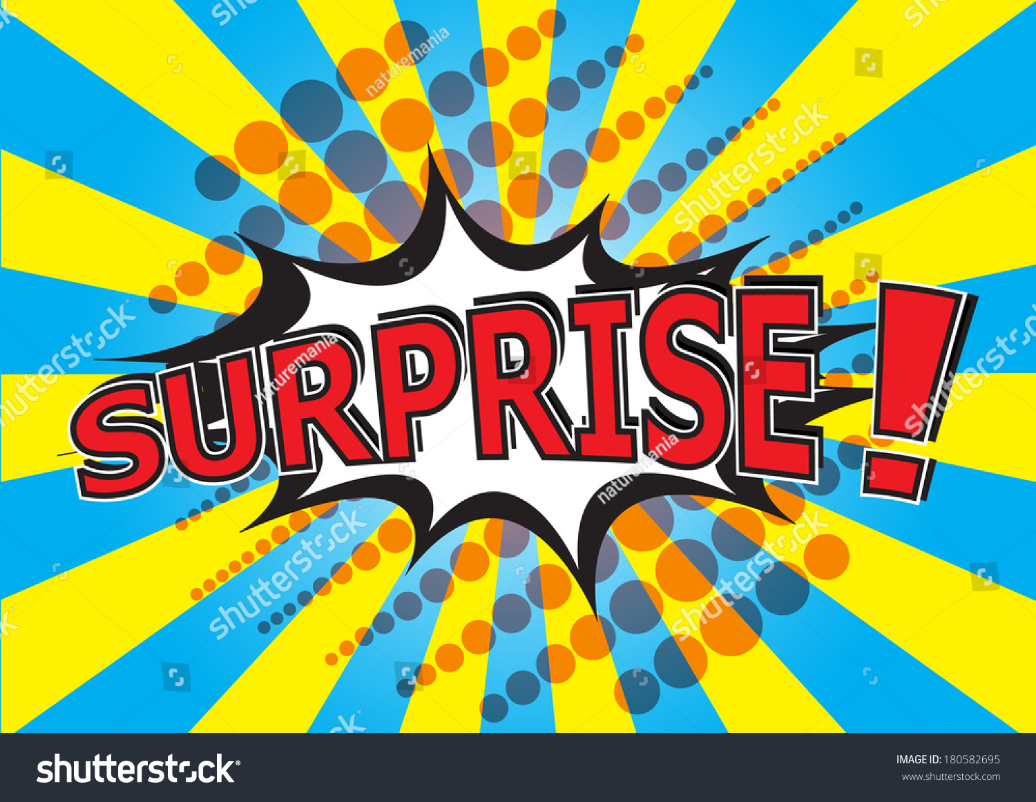 Surprise Comic Speech Bubble Cartoon Stock Vector 180582695 - Shutterstock