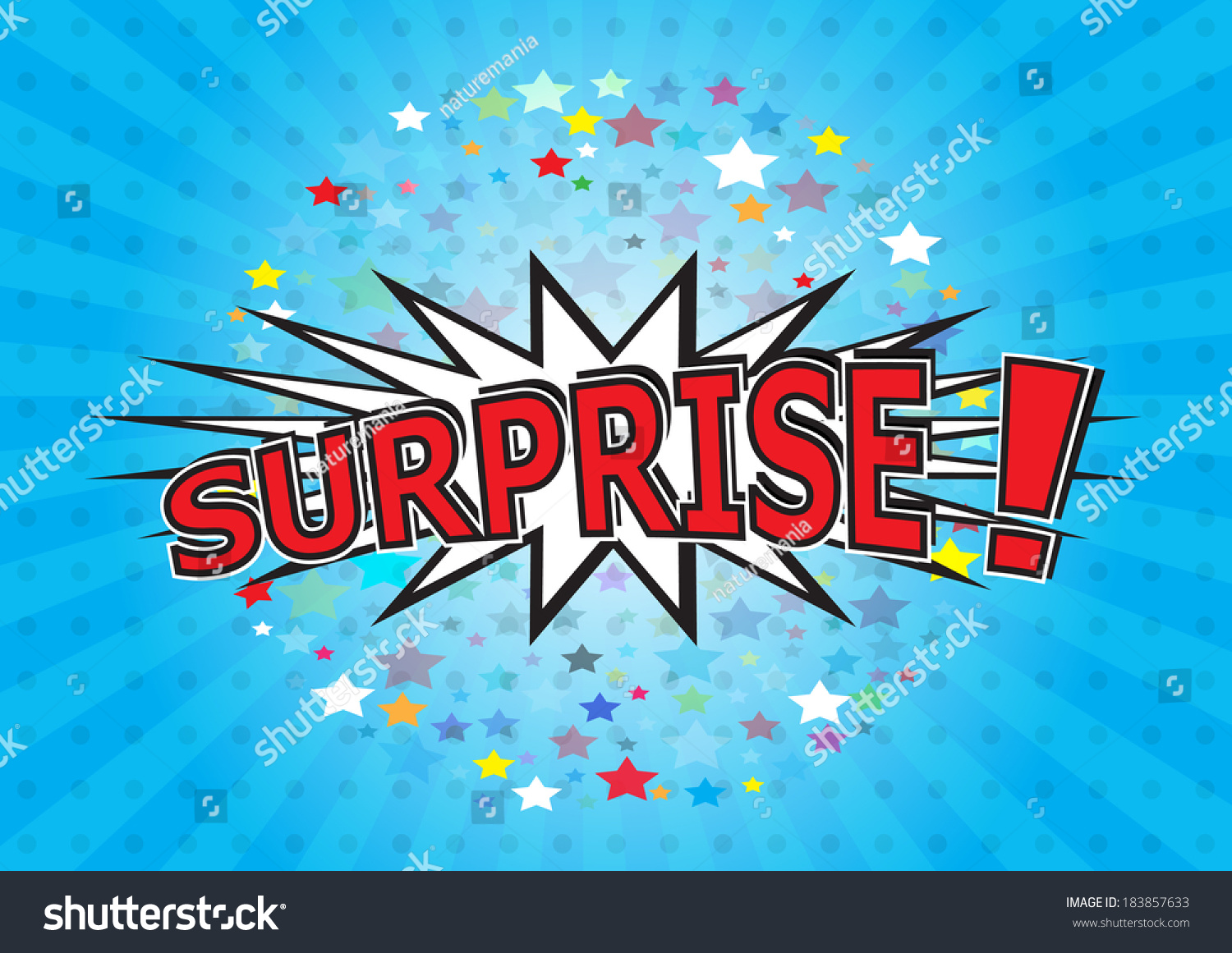 Surprise ! - Comic Speech Bubble Cartoon Stock Vector Illustration ...