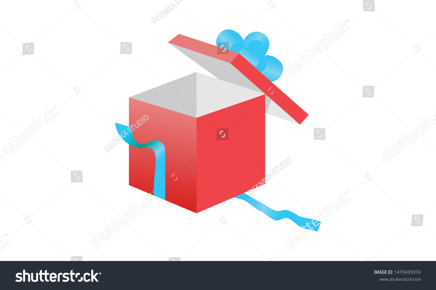 Surprise Gift Box Logo Design Vector Stock Vector (Royalty Free) 1479435974
