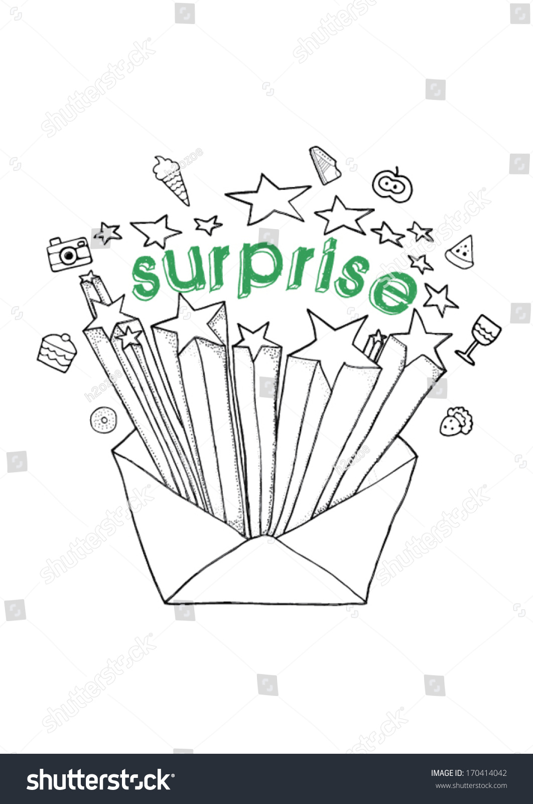 Surprise Print Vector Poster Design Template Stock Vector (Royalty Free ...
