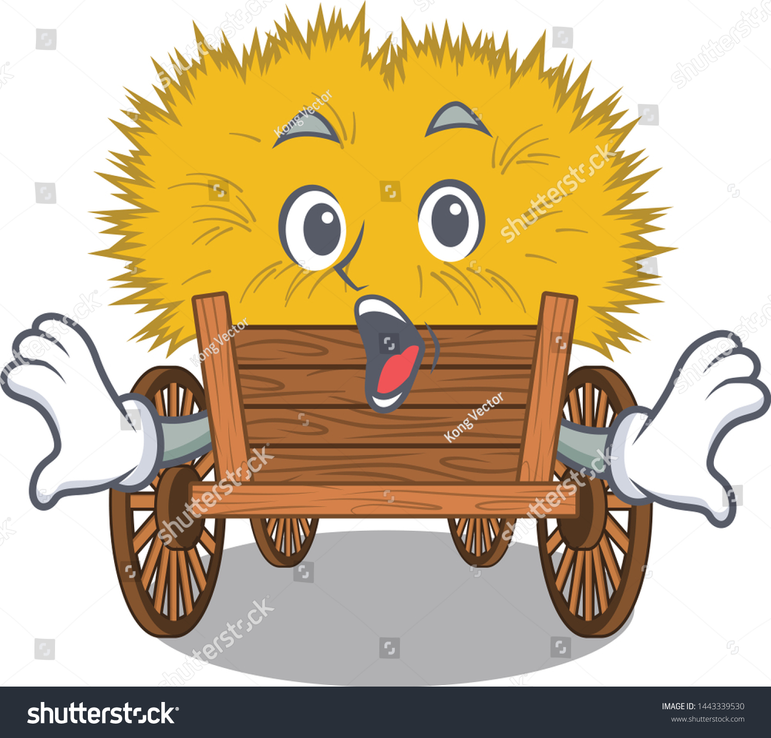 Surprised Cartoon Hayride Toy Drawer Stock Vector Royalty Free 1443339530