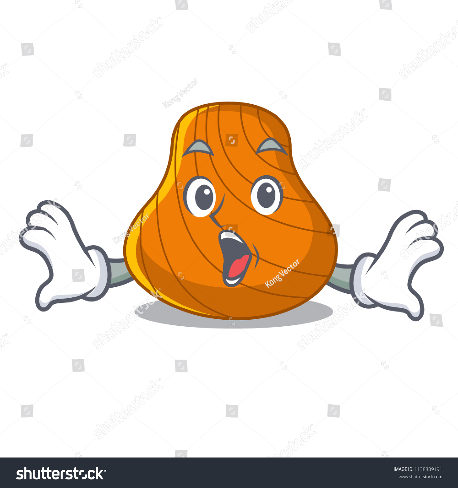Surprised Hard Shell Mascot Cartoon Stock Vector (Royalty Free ...