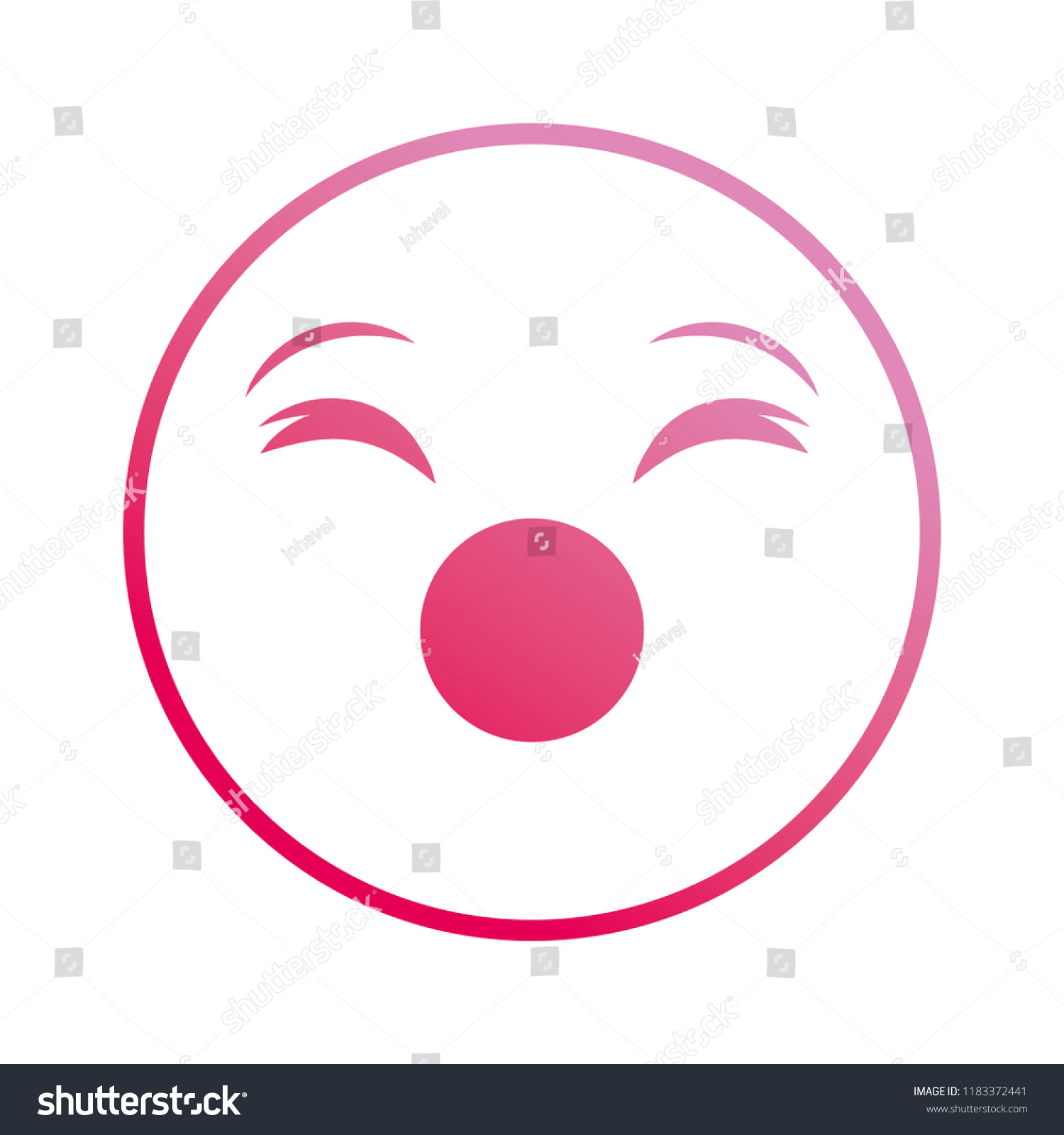 Surprised Smiley Emoticon Face Stock Vector (Royalty Free) 1183372441 ...