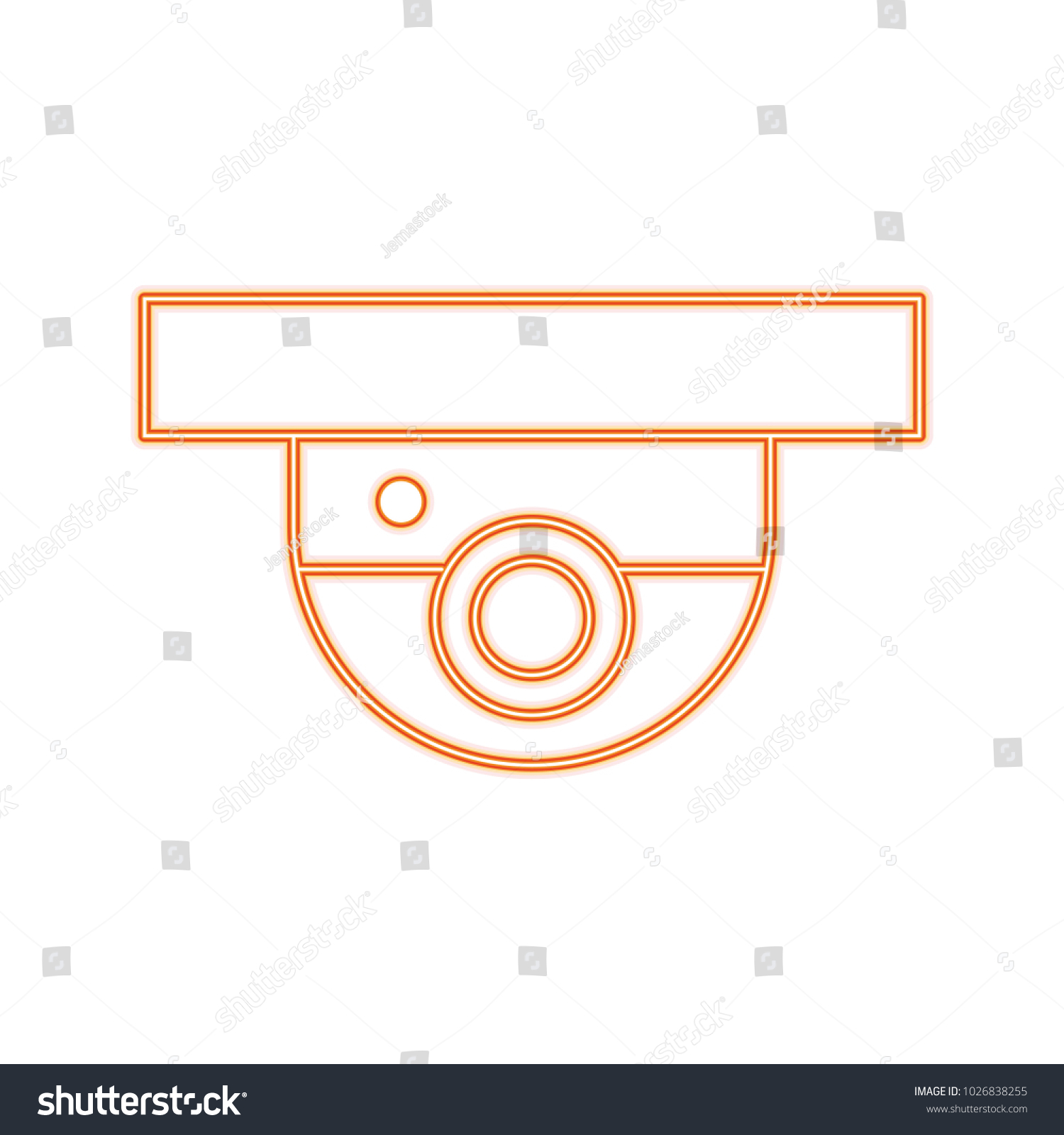 Surveillance Camera Symbol Stock Vector (Royalty Free) 1026838255 ...