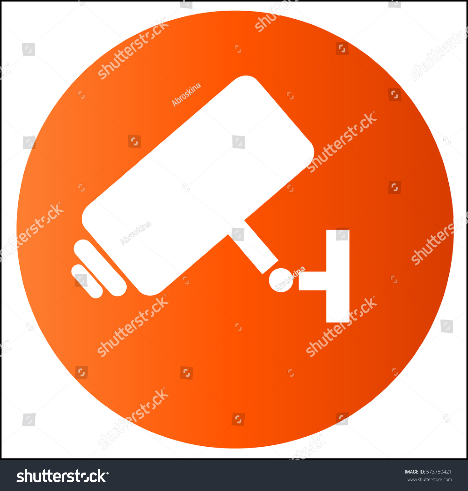 Surveillance Camera Symbol Stock Vector (Royalty Free) 573750421