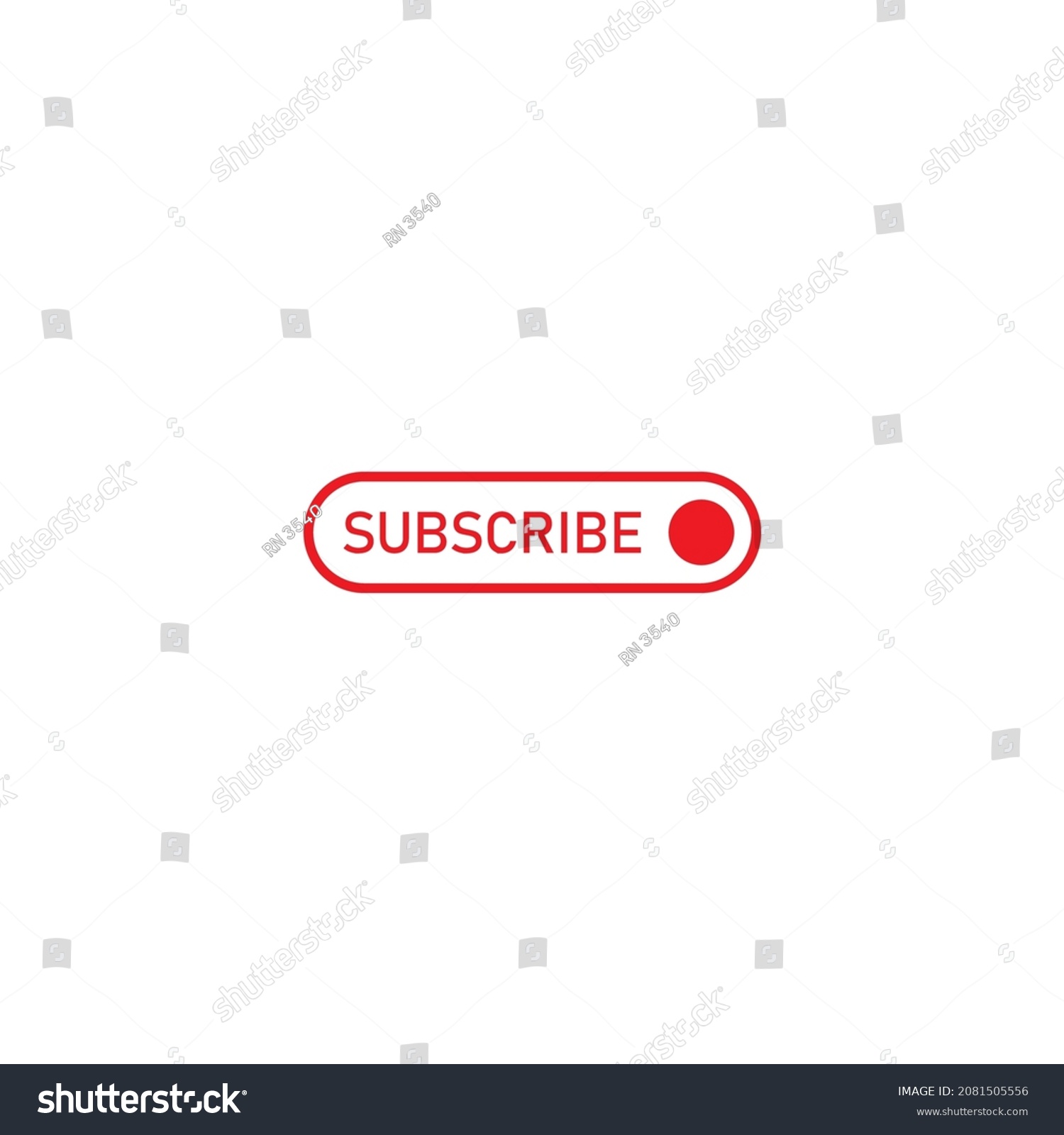 Suscribe Button Icon Vector Logo Design Stock Vector (Royalty Free) 2081505556 | Shutterstock