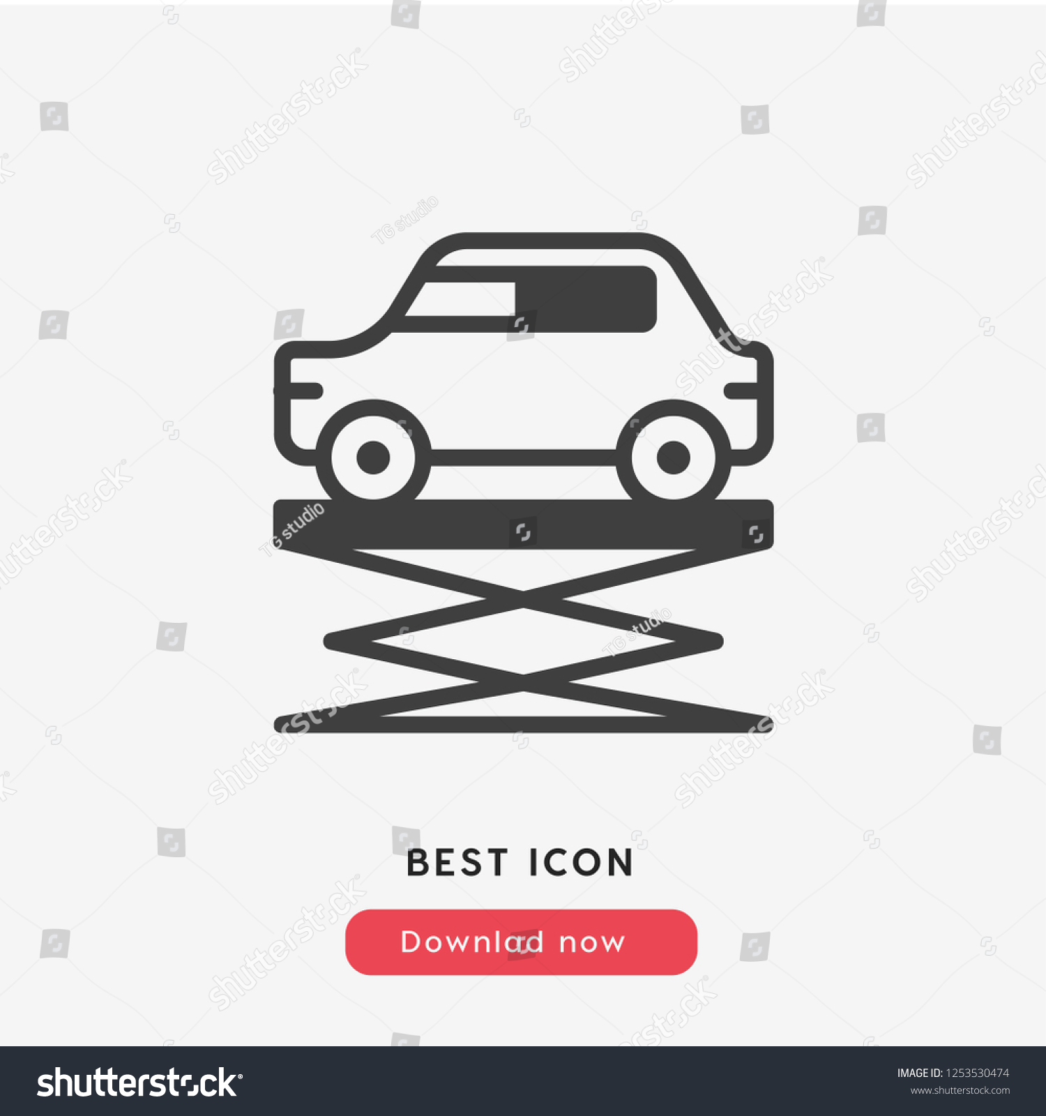 Suspension Icon Vector Car Elements Symbol Stock Vector (Royalty Free ...