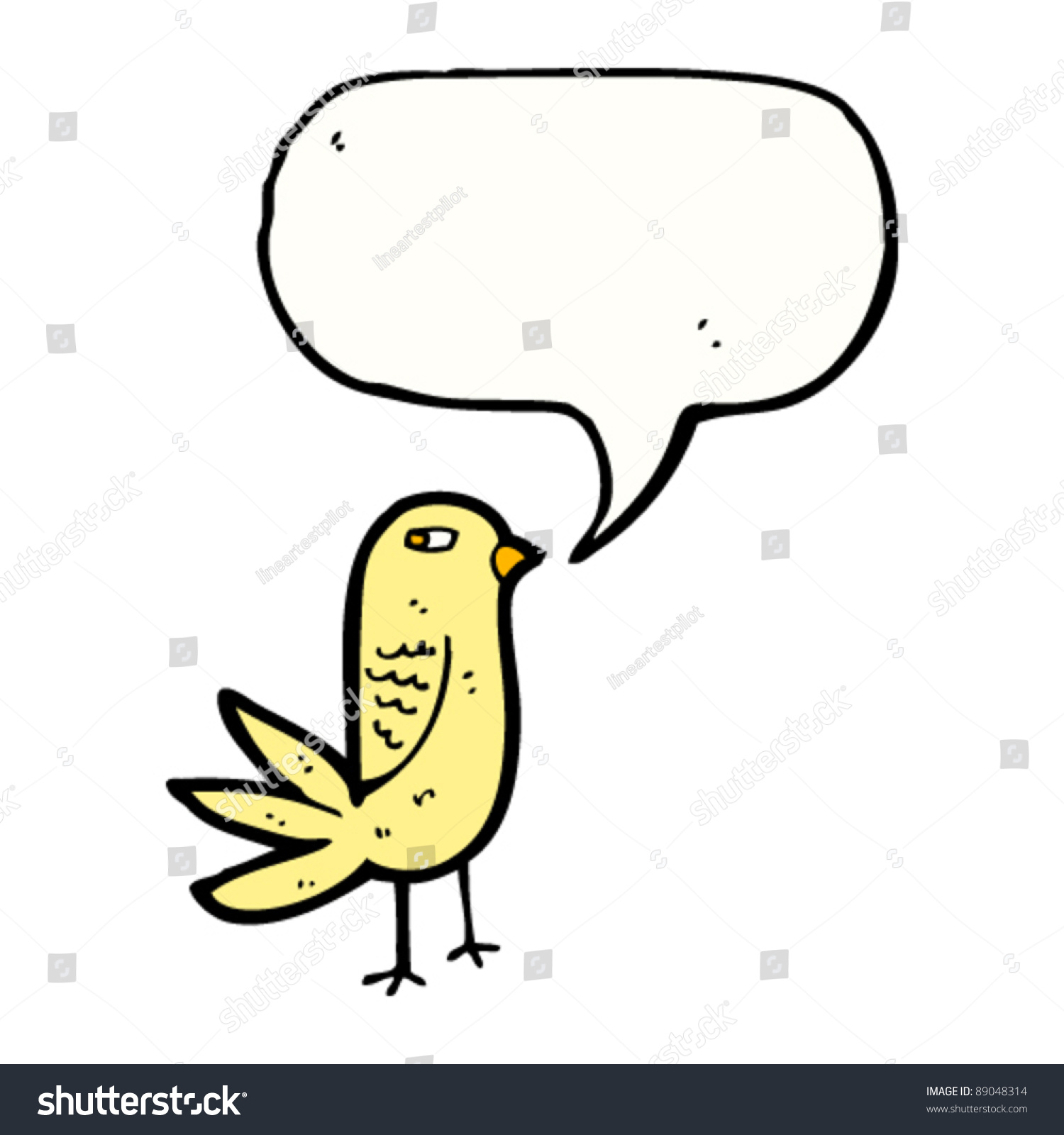 Suspicious Bird Cartoon Stock Vector (Royalty Free) 89048314 | Shutterstock