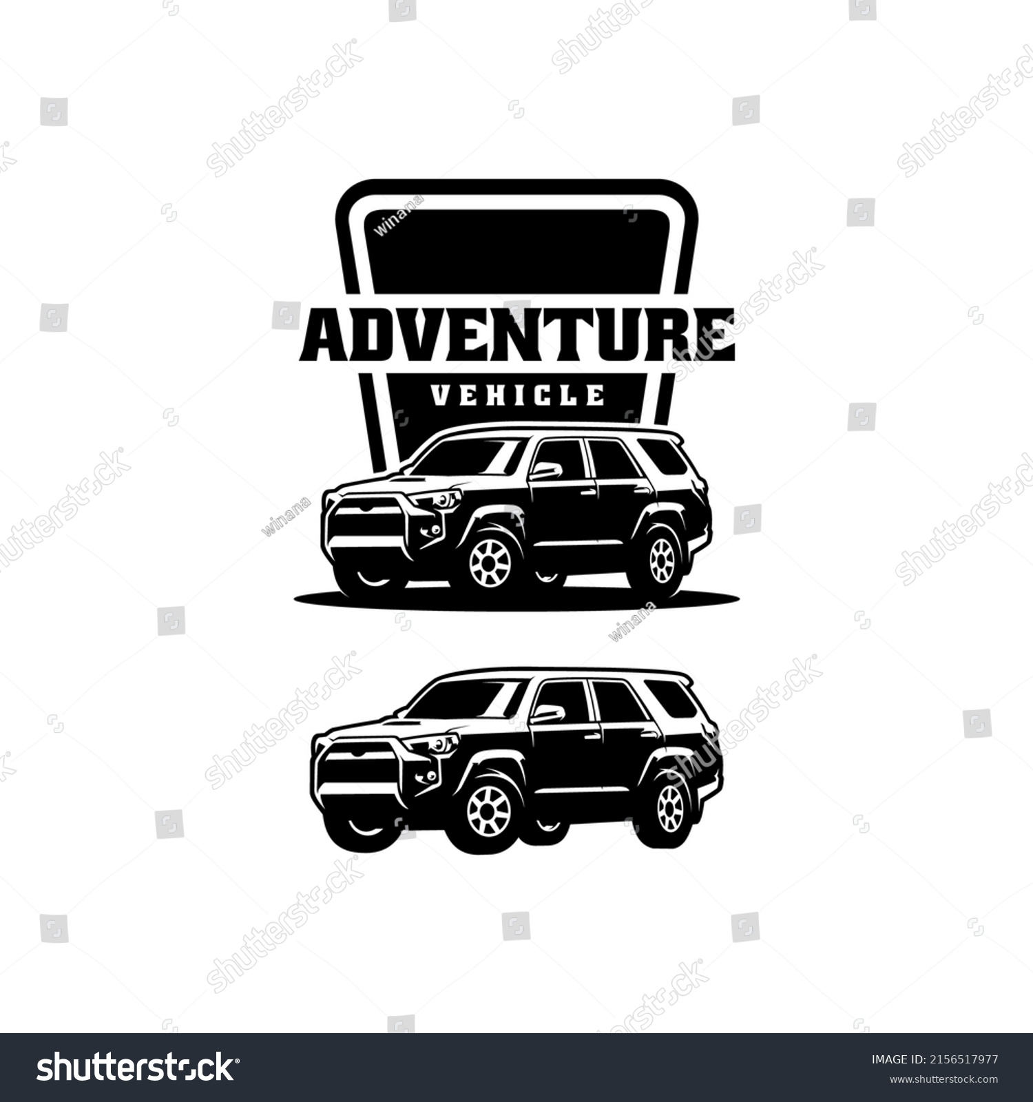 Suv Car Illustration Logo Vector Stock Vector (Royalty Free) 2156517977 ...