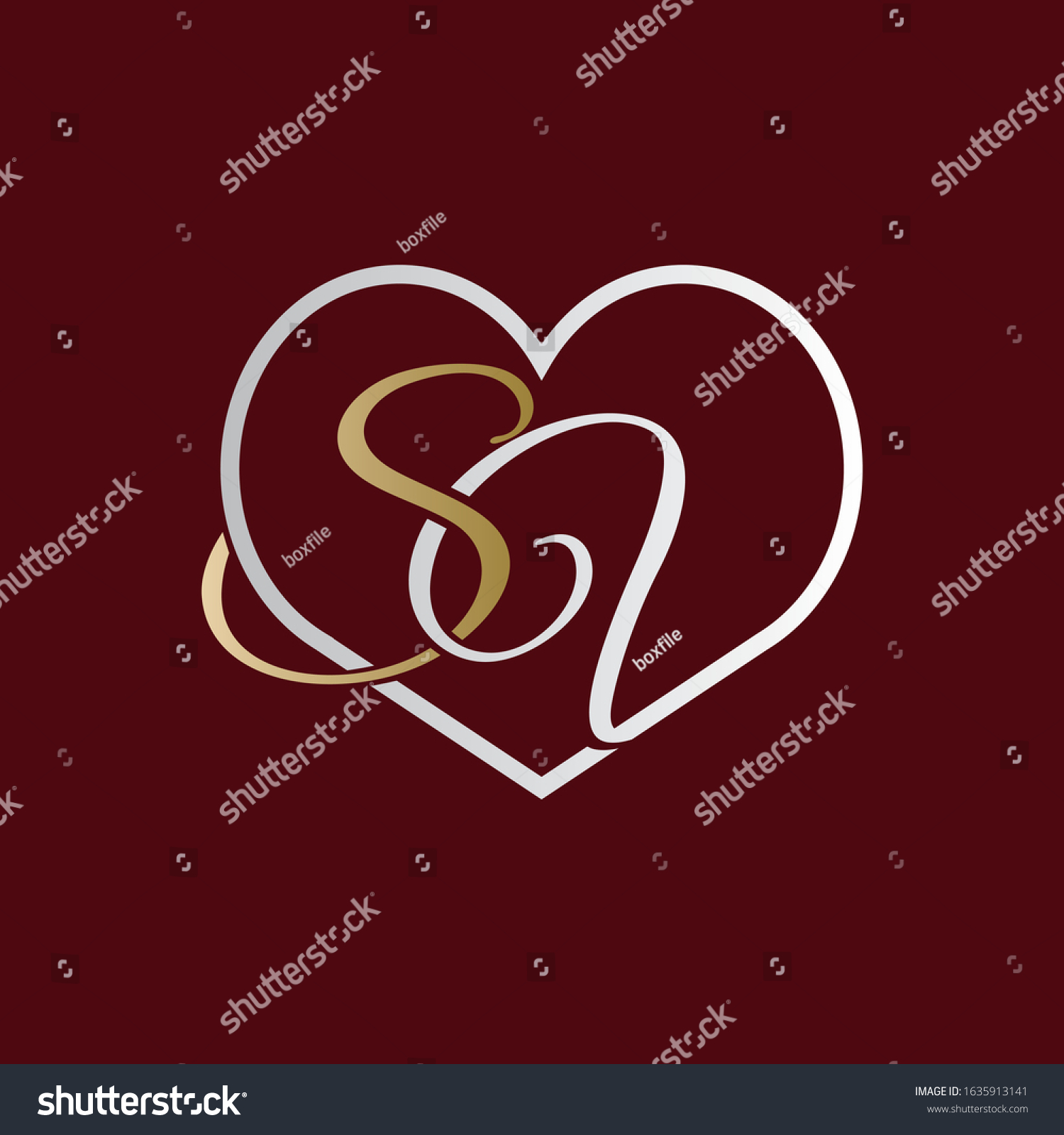 Sv Logo Design Vector Icon Symbol Stock Vector (Royalty Free) 1635913141
