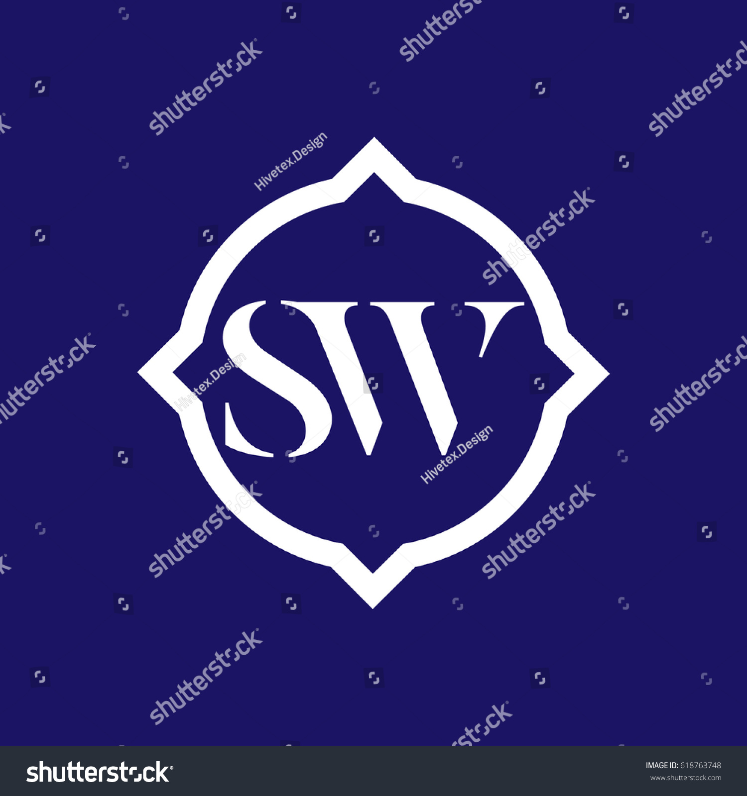 Sw Logo Stock Vector (Royalty Free) 618763748 Sw Logo Stock Vector (Royalty Free) 618763748