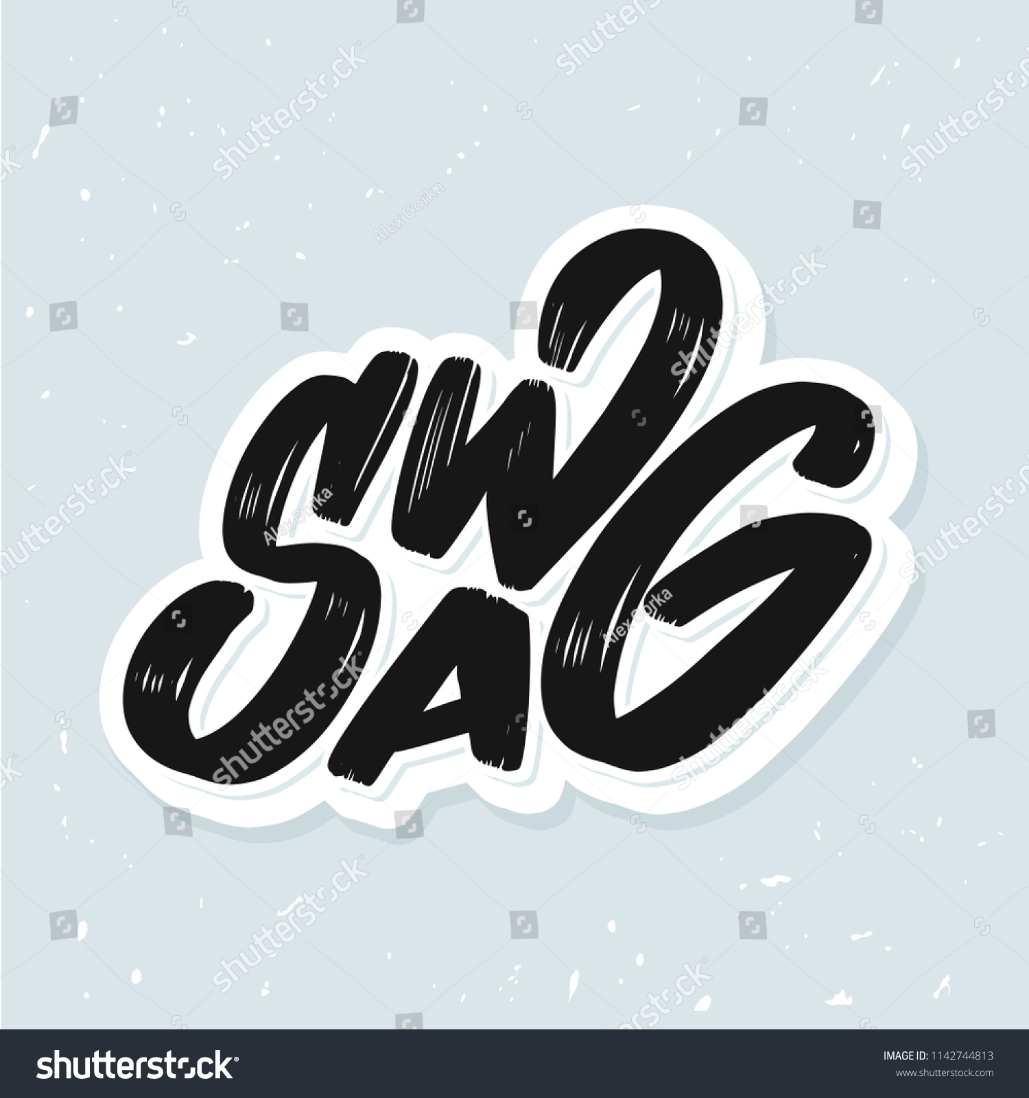 Swag Vector Lettering: vector de stock (libre de regalías) 1142744813 ...