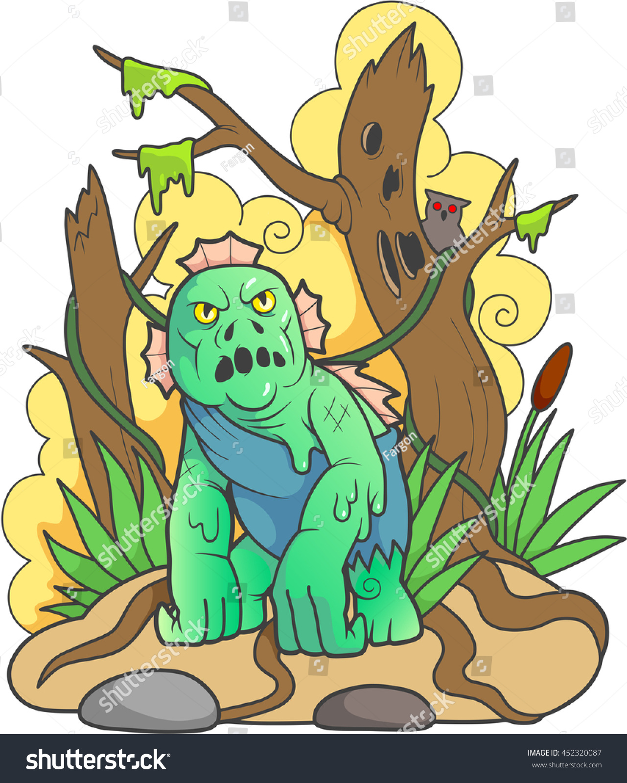 Swamp Monster Stock Vector (Royalty Free) 452320087 | Shutterstock