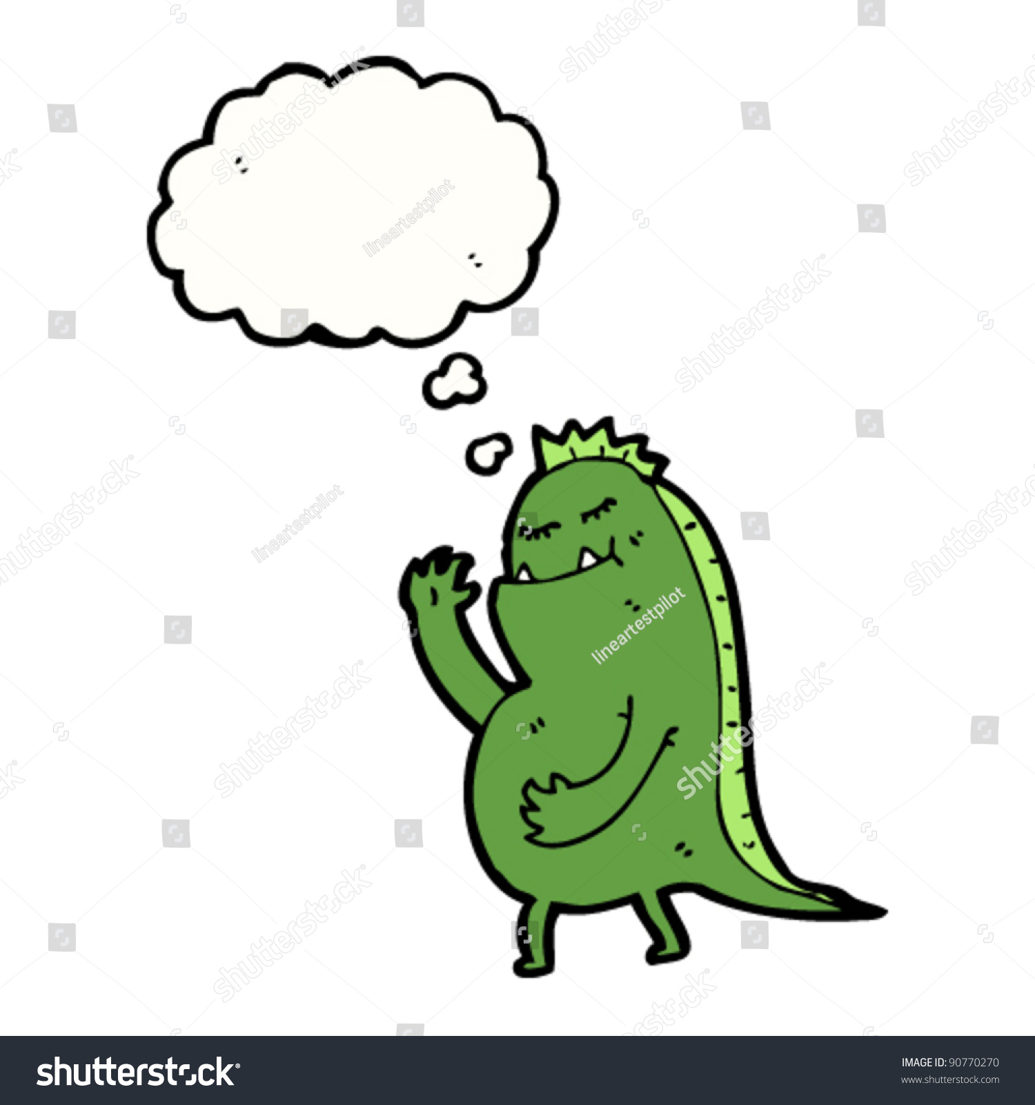Swamp Monster Cartoon Stock Vector (Royalty Free) 90770270