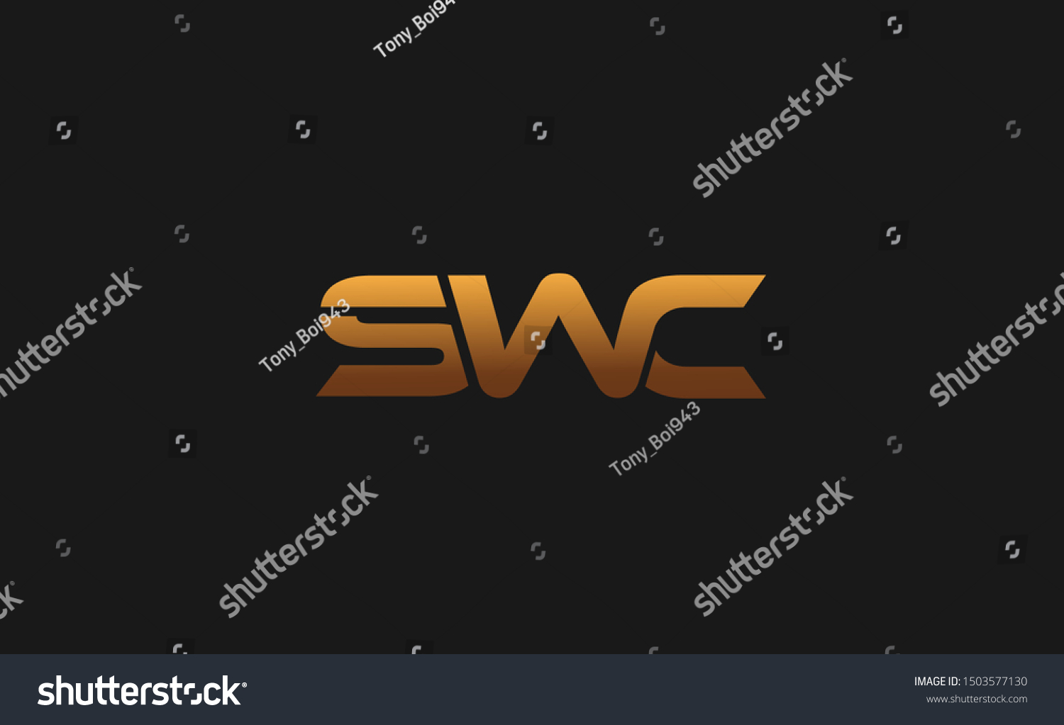 Swc Letter Logo Design Template Vector: เวกเตอร์สต็อก (ปลอดค่าลิขสิทธิ์ ...