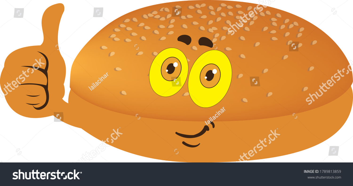 Sweet Bread Cartoon Character Drawing Stock Vector (Royalty Free ...