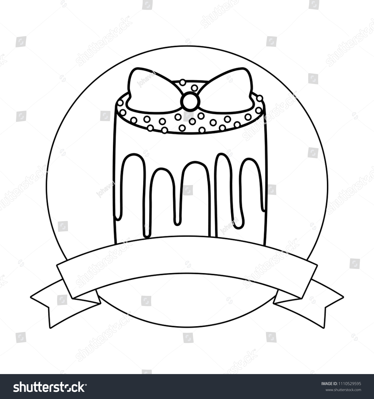 Sweet Cake Design Stock Vector (Royalty Free) 1110529595 | Shutterstock
