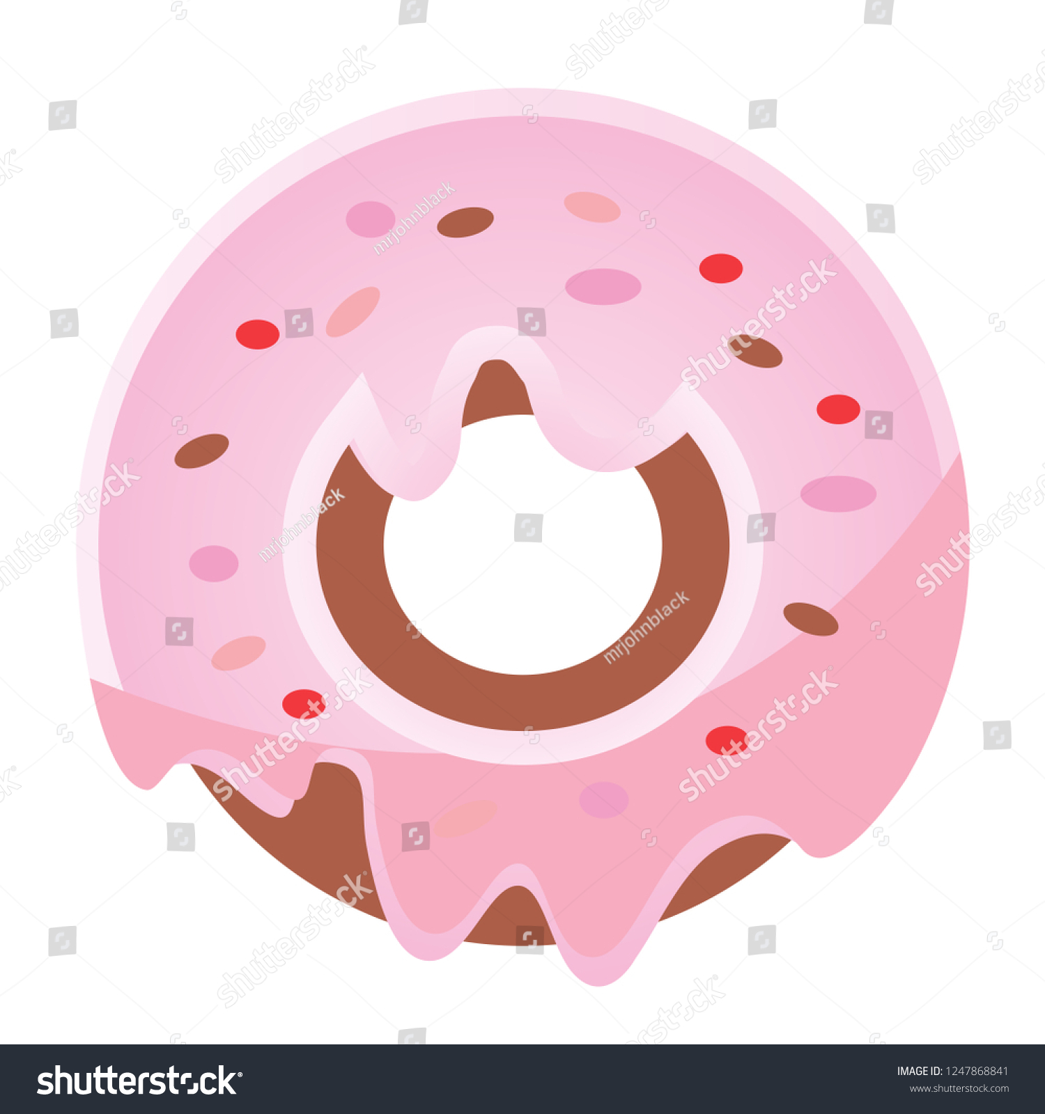 Sweet Donuts Drip Stock Vector (Royalty Free) 1247868841 | Shutterstock