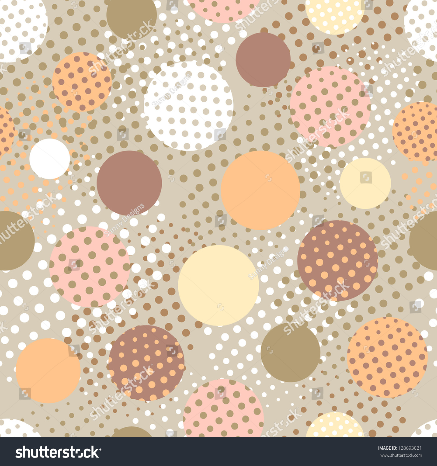 Sweet Dots Seamless Background Stock Vector (Royalty Free) 128693021 | Shutterstock