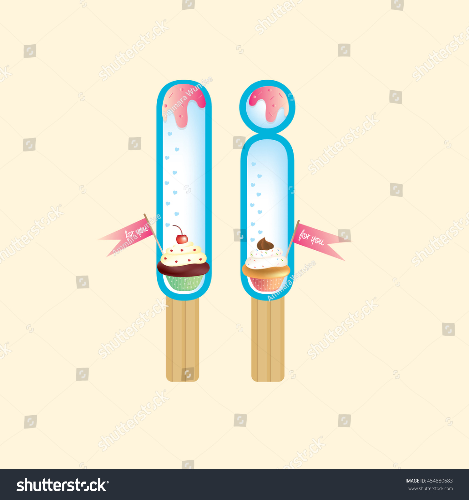 Sweet Font Vector Letter Stock Vector (Royalty Free) 454880683 ...